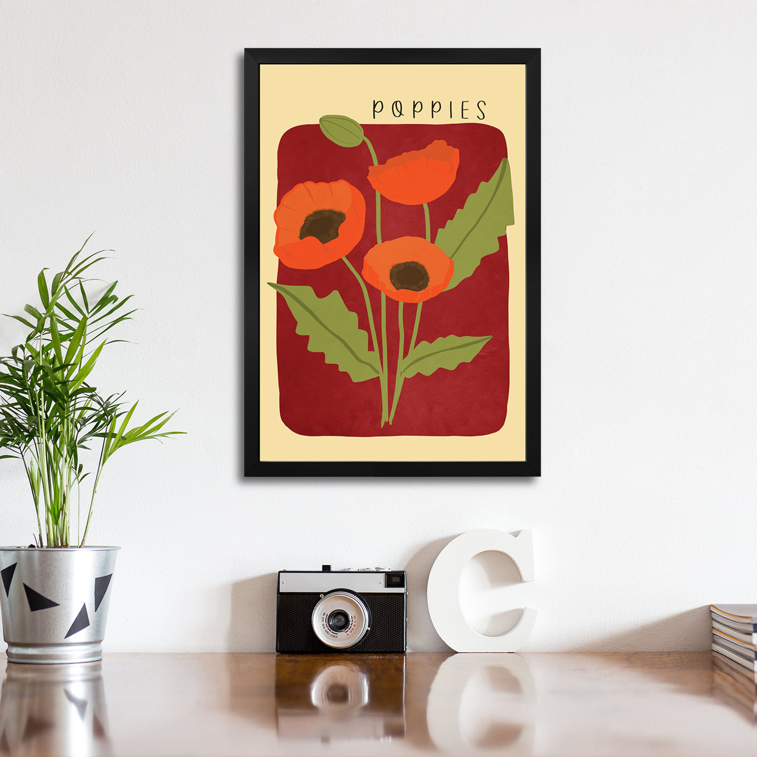 Red Barrel Studio® Poppies Premium Framed Posters | Wayfair