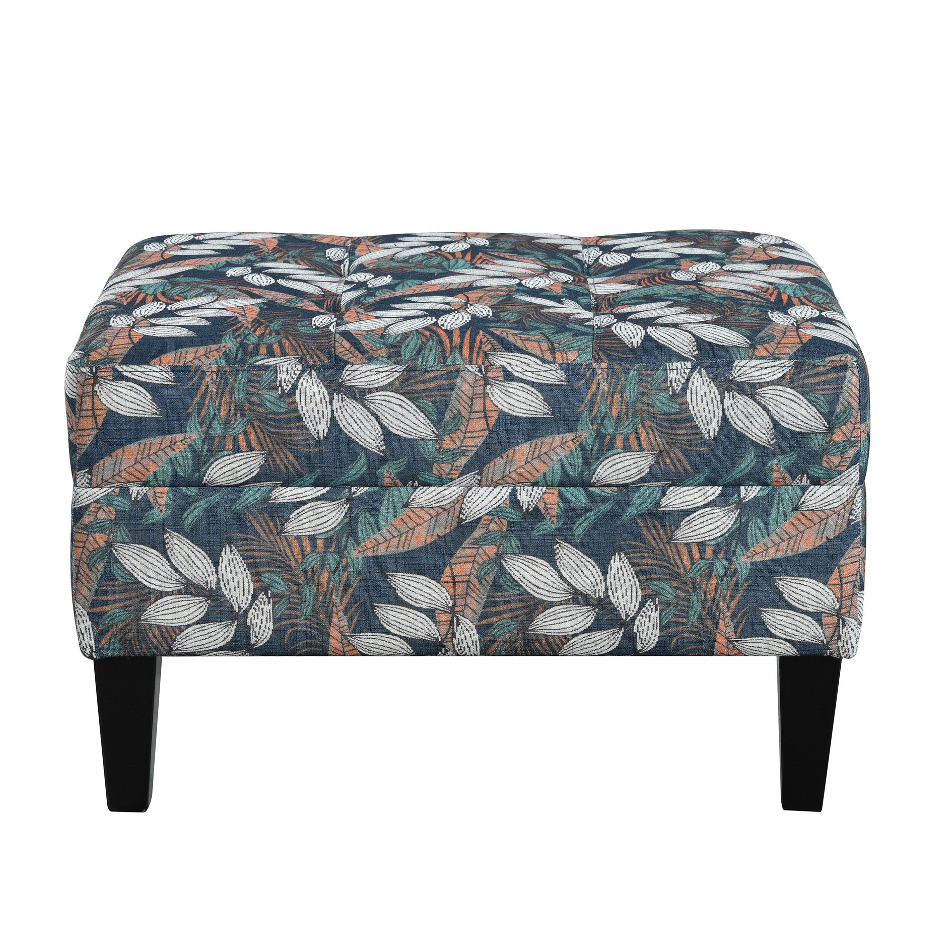 Latitude Run® Blue Fabric With Soft And Stain - Foam Padding Birch Wood ...