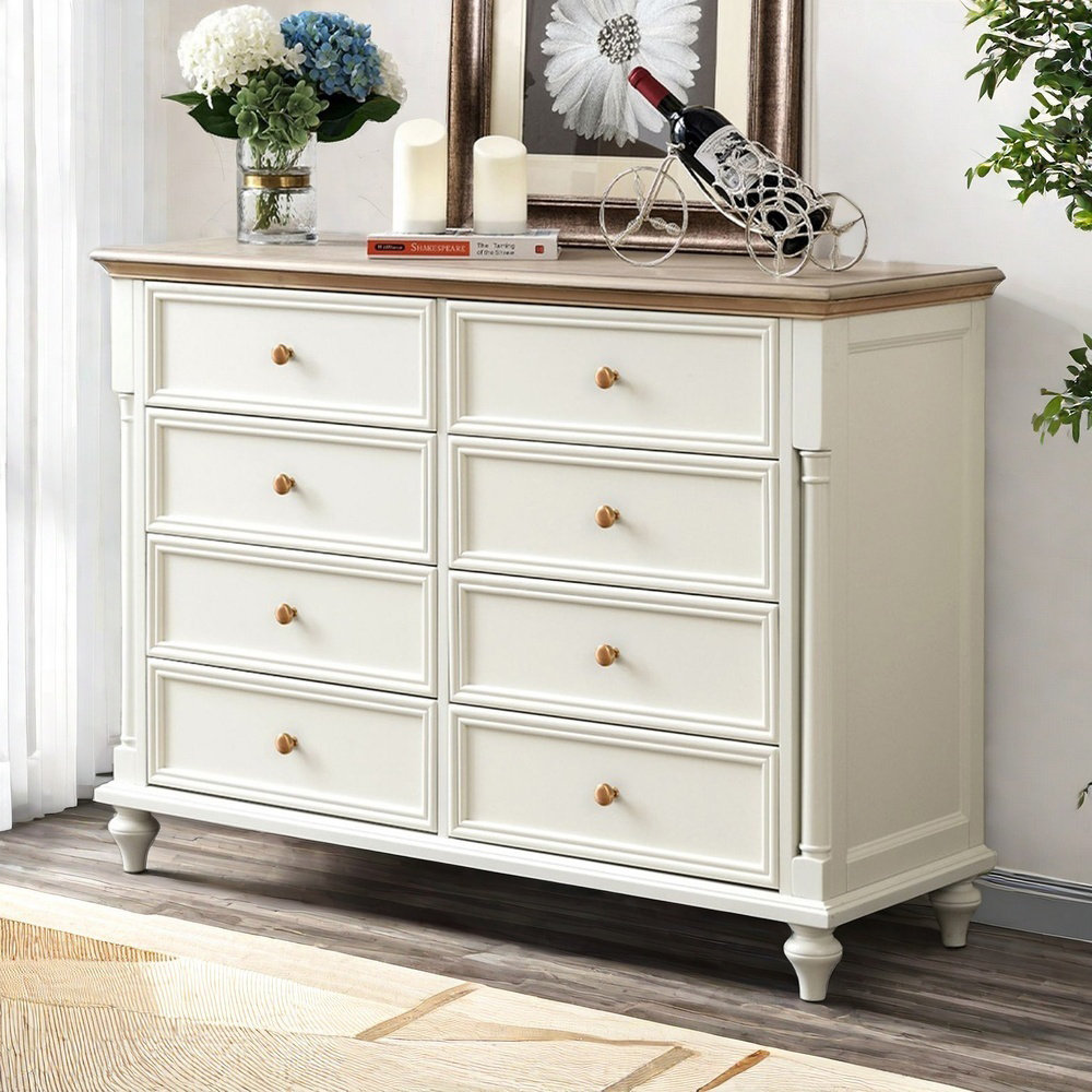 NICECABINET Modern Simple Solid Wood Drawers Accent Chest | Wayfair