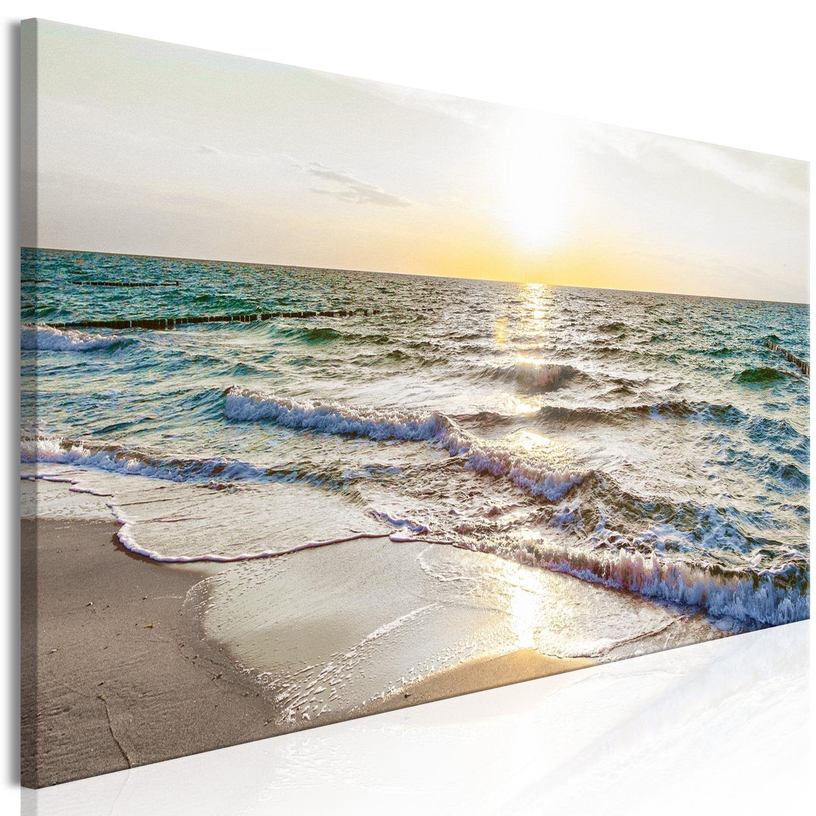 Dovecove Stretched Canvas Landscape Art - Calm Waves Narrow - Wayfair ...