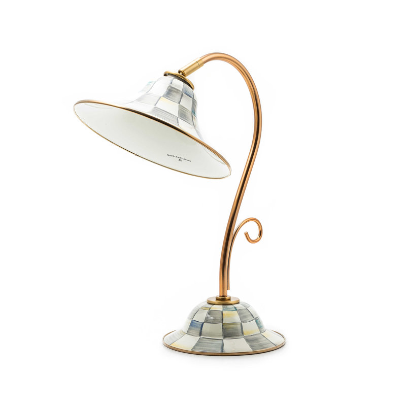 MacKenzie-Childs Sterling Check® Desk Lamp | Wayfair