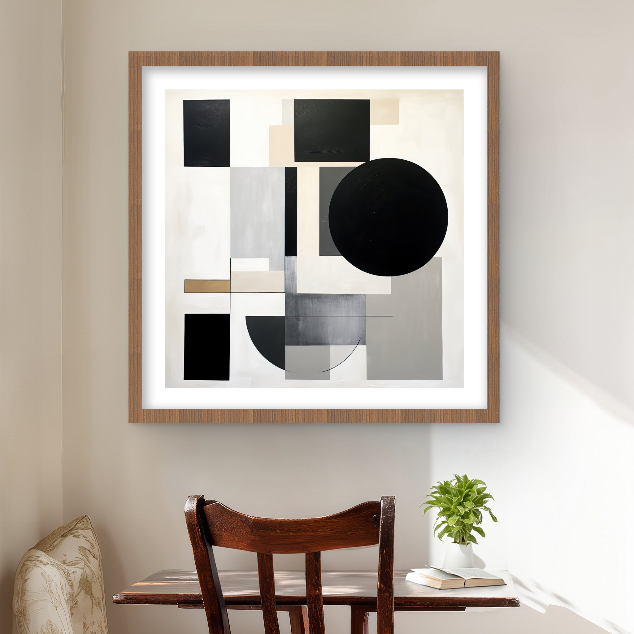 Lark Manor™ No subject - Pattern Brown Framed Matted Print | Home Decor ...