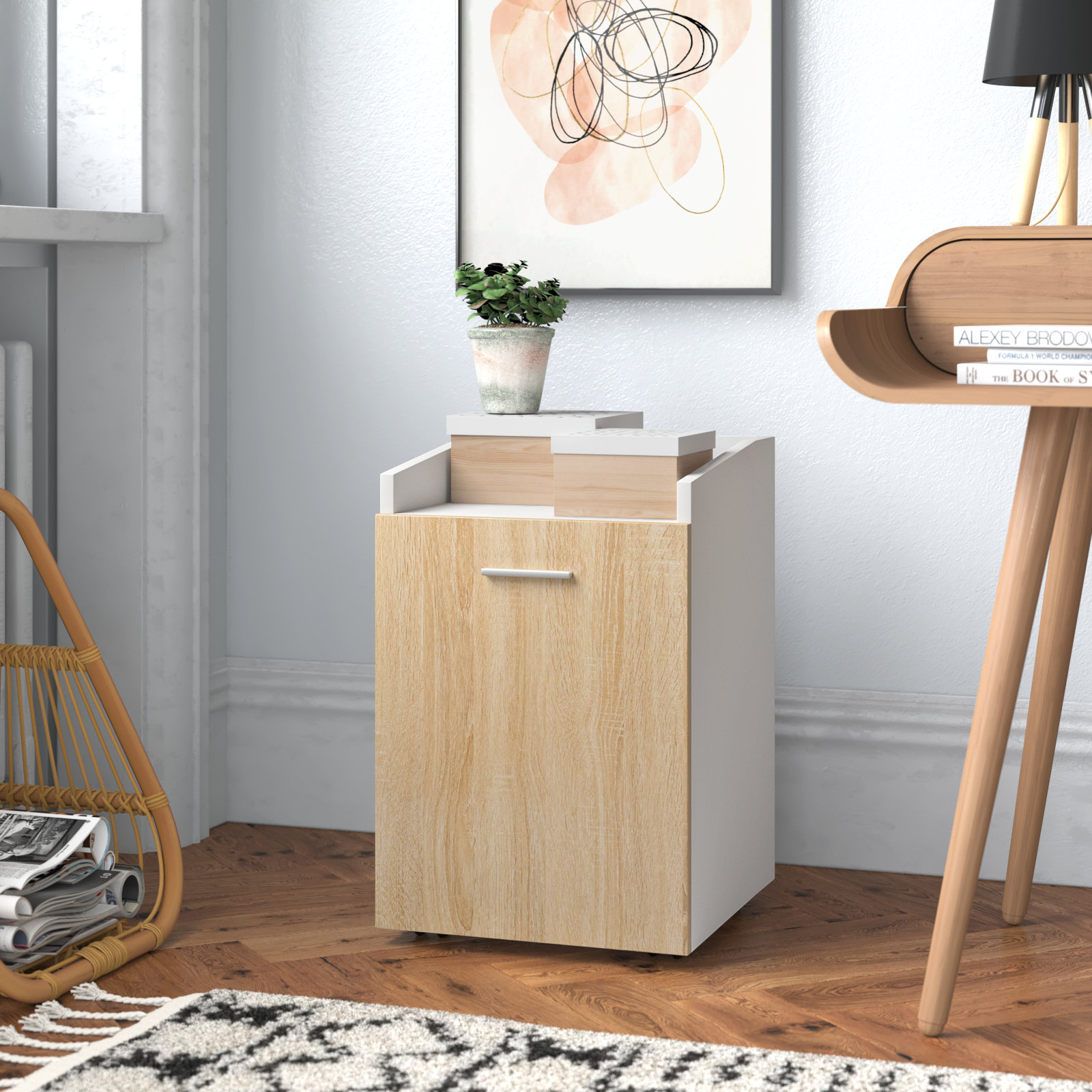 Wade Logan® Avaiah 16'' Wide 2 -Drawer Mobile File Cabinet | Wayfair