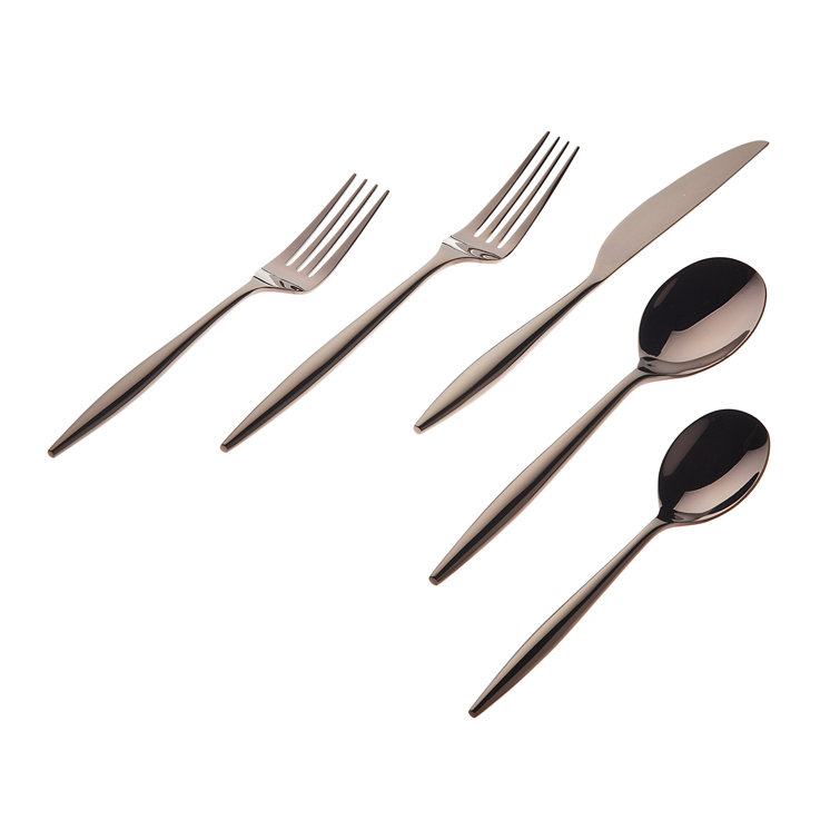 Milano 20 Piece 18/10 Stainless Steel Flatware Set, Service for 4 ...