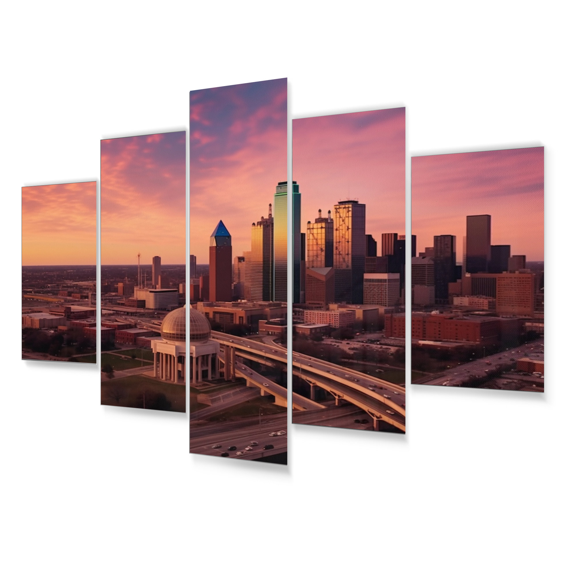 Design Art Dallas Perspectives I - Dallas Metal Art Print Set - Wayfair ...