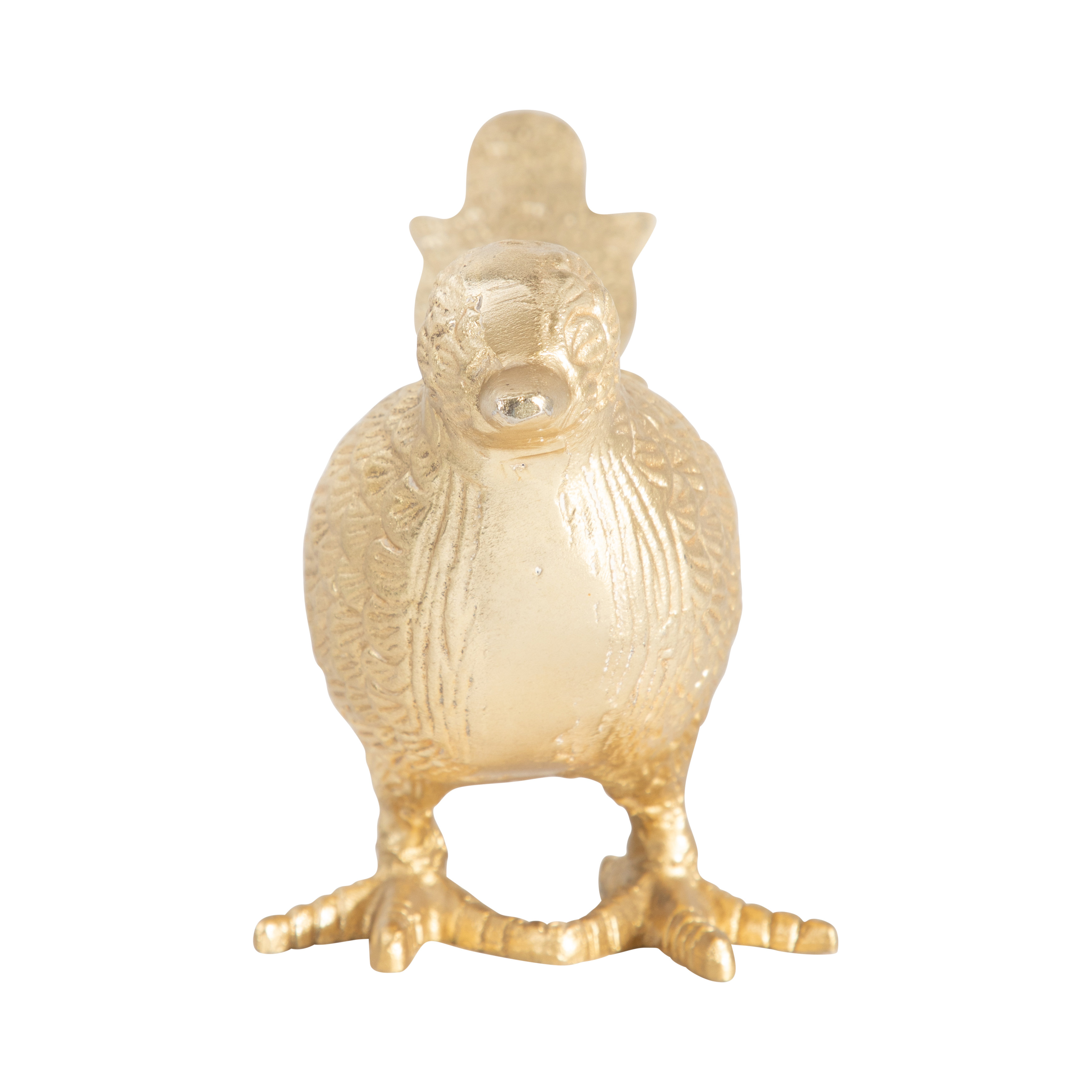 House of Hampton Sagebrook Home Aluminum Gold Long-Tailed Bird Figurine ...