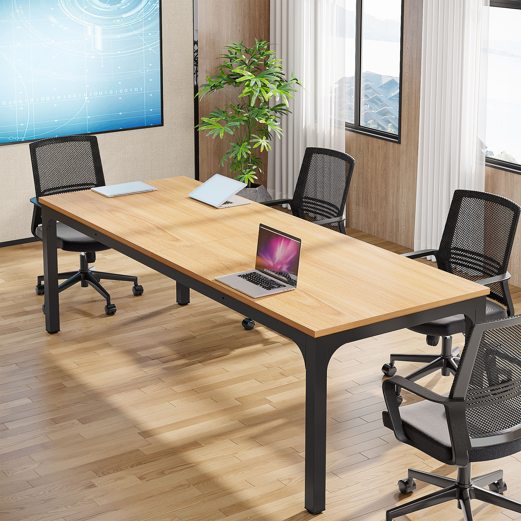 Inbox Zero Louinis Rectangle Conference Table & Reviews - Wayfair Canada