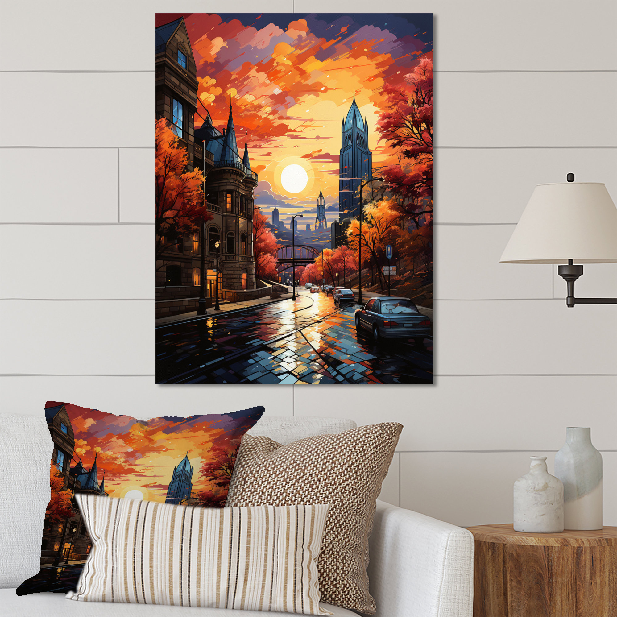 Winston Porter City Pittsburgh Popart II - Cityscapes Metal Wall Art ...