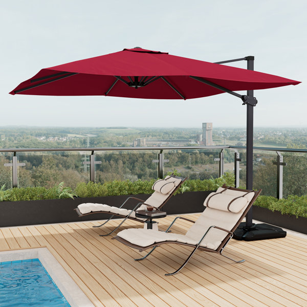 clihome Square Cantilever Patio Umbrella(without Umbrella Base) | Wayfair
