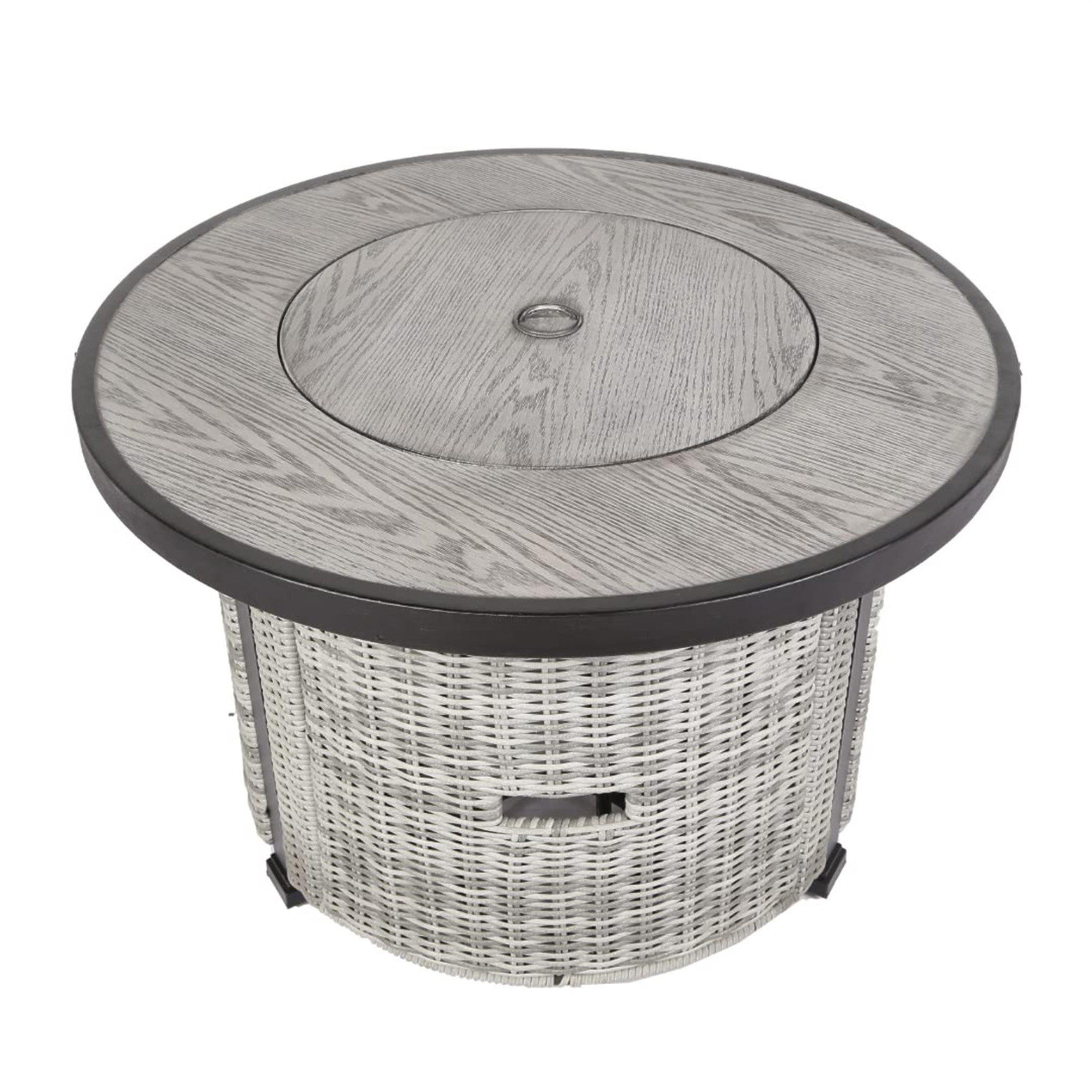 Rosalind Wheeler 36 Inch Gas Propane Fire Pit Table, 50000 BTU Round ...