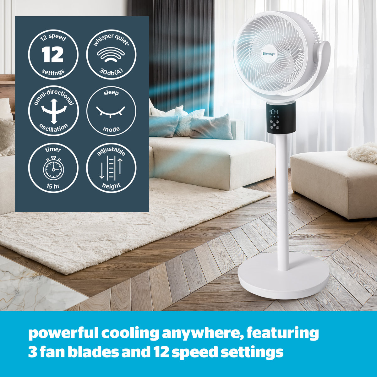 Silentnight Airmax Pro360 Stand Fan & Reviews | Wayfair.co.uk