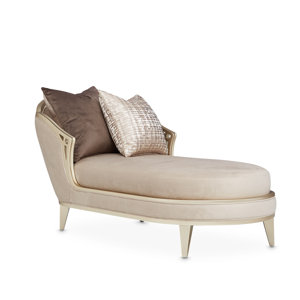 Michael Amini Villa Cherie Upholstered Chaise Lounge | Wayfair