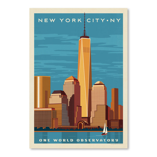 ClassicLiving Kerrie New York One World Observatory - No Frame Art ...