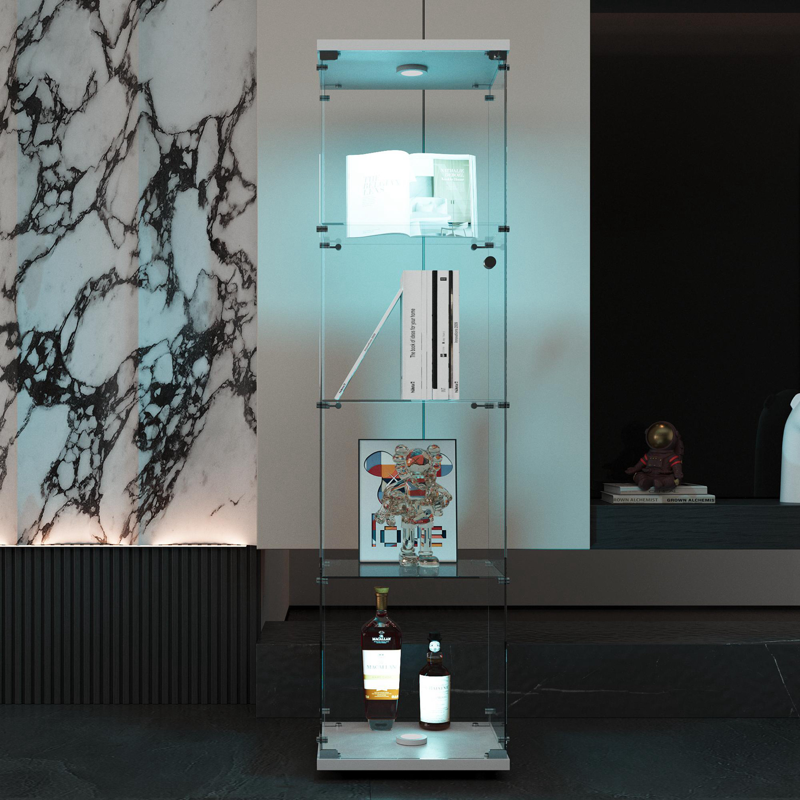 Wrought Studio Glass Display Case With LED Light - Wayfair Canada