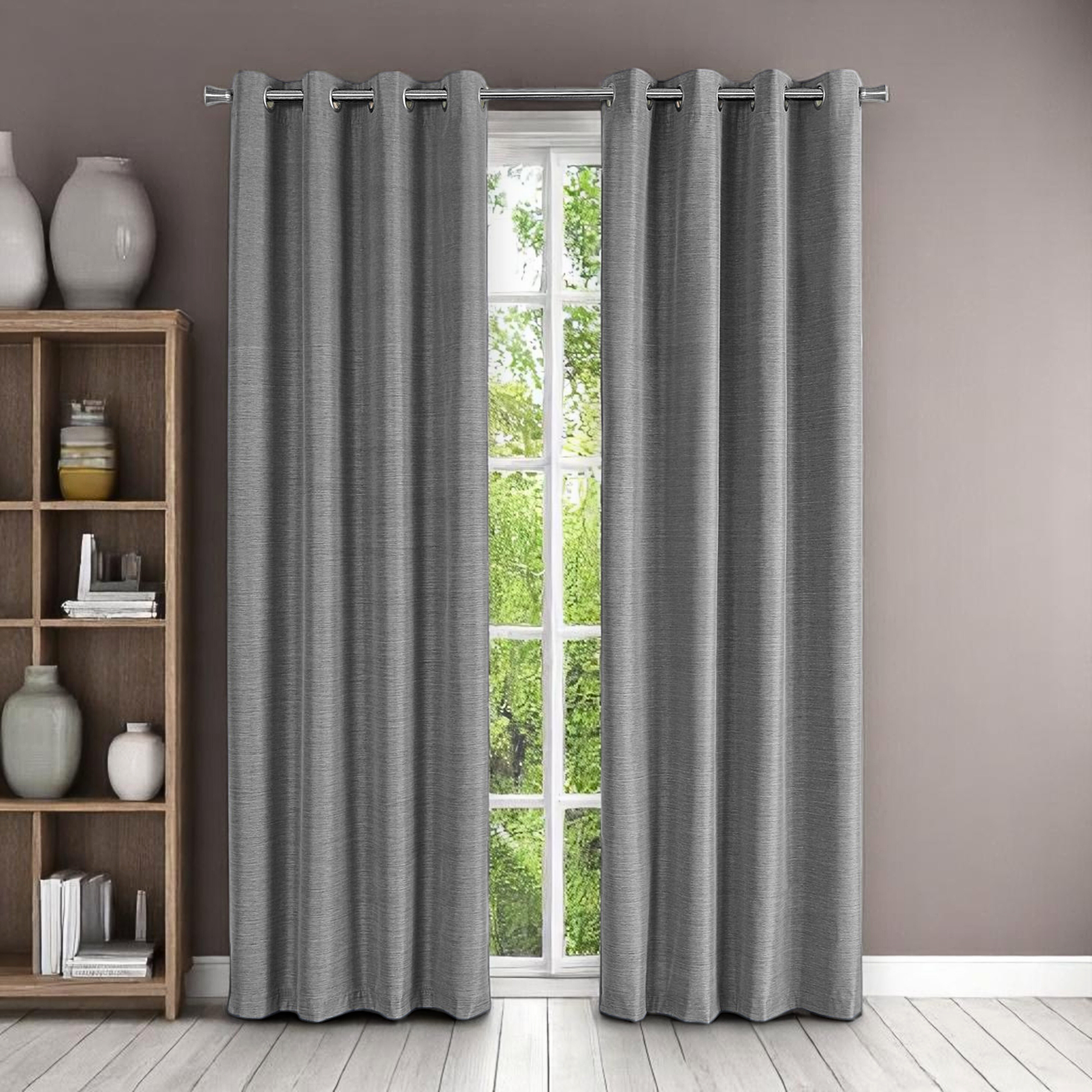 Ebern Designs Damara Curtain Panel 2pcs Set 54"W X 95"L | Wayfair
