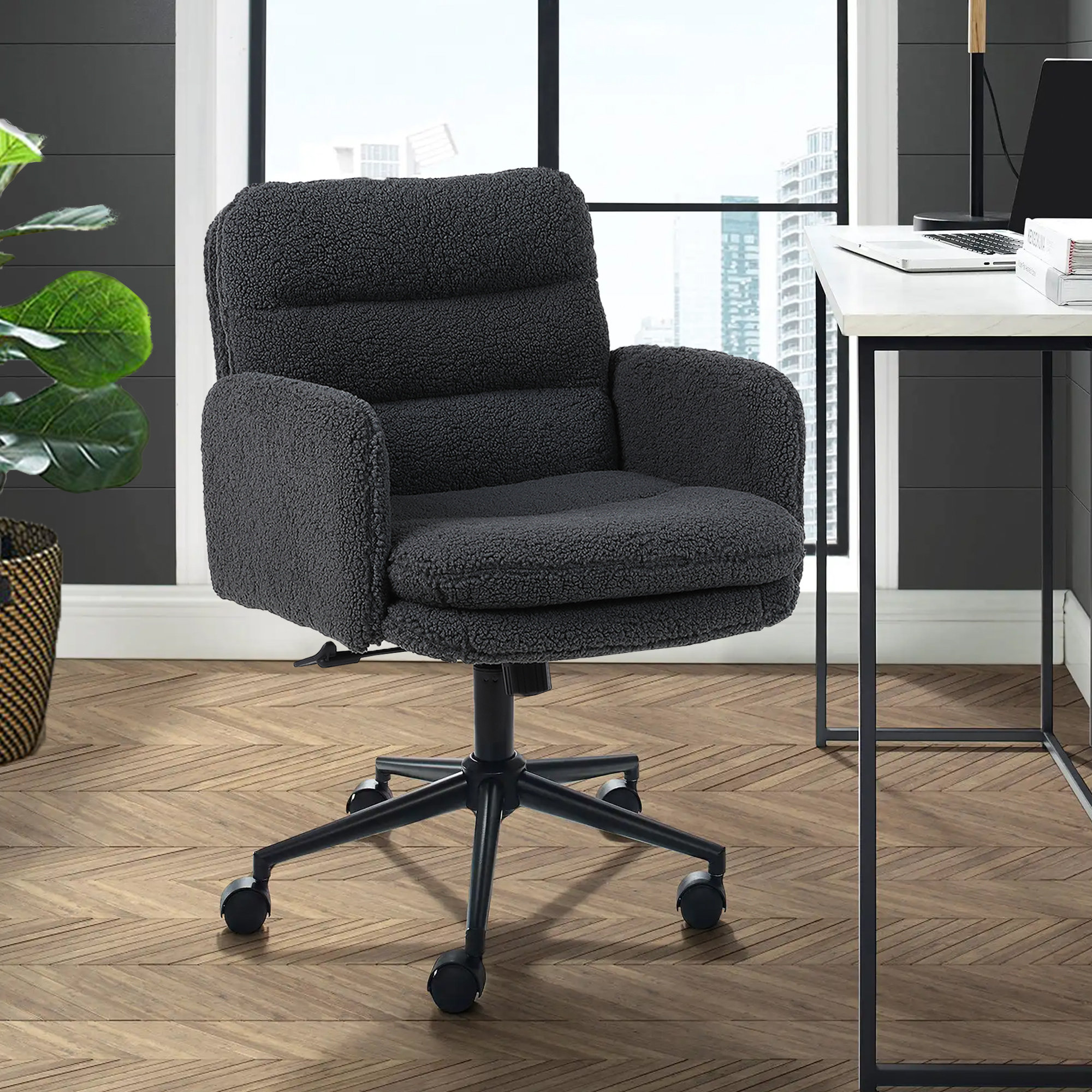 Latitude Run® Suleimn Height-Adjustable Office Chair Task Chair With ...