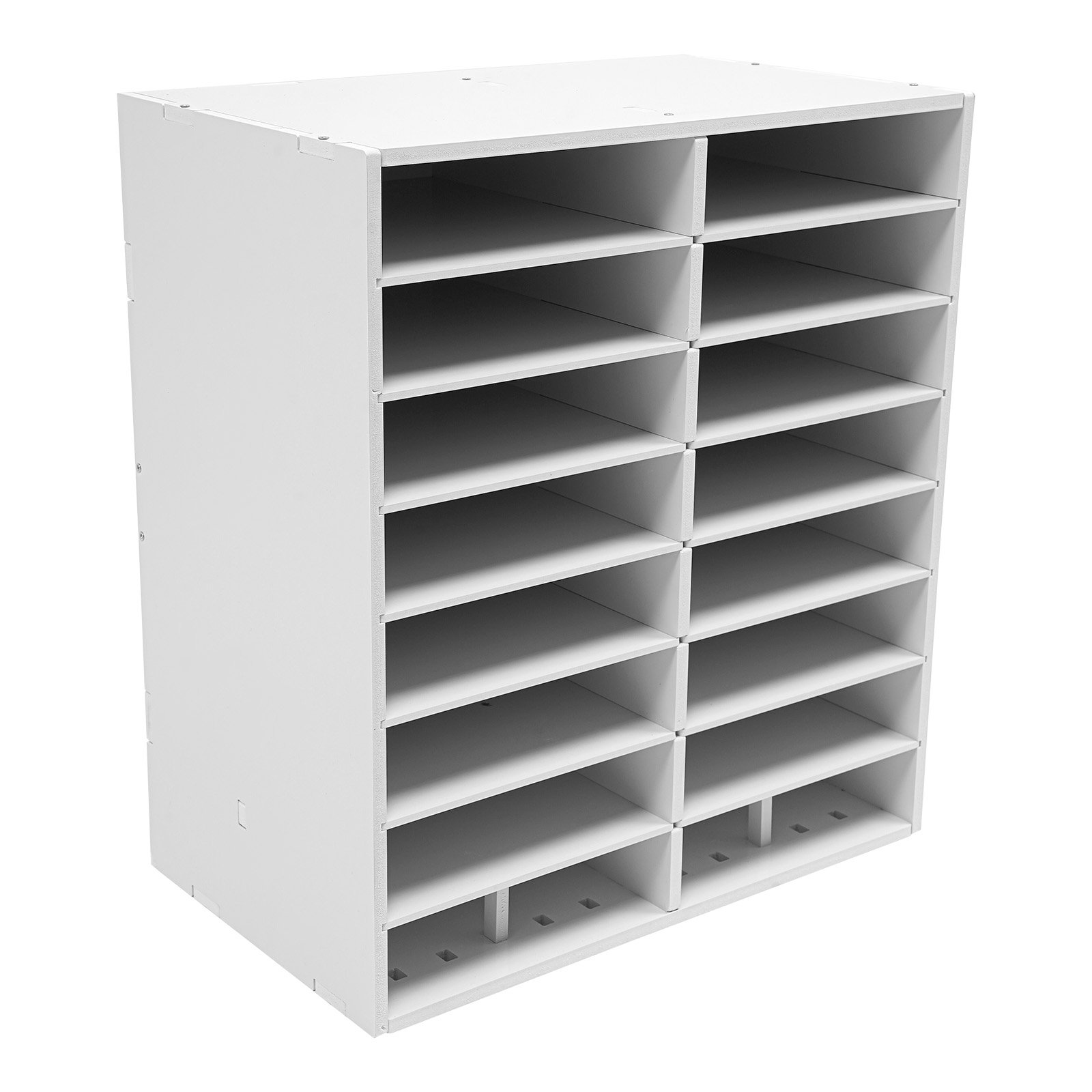 Rebrilliant 16-Slot Modern White File Organizer PVC Environmentally ...