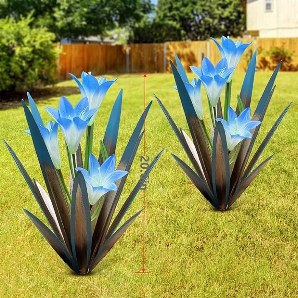 Latitude Run® Metal Agave Plant Outdoor Decoration Outdoor Garden ...