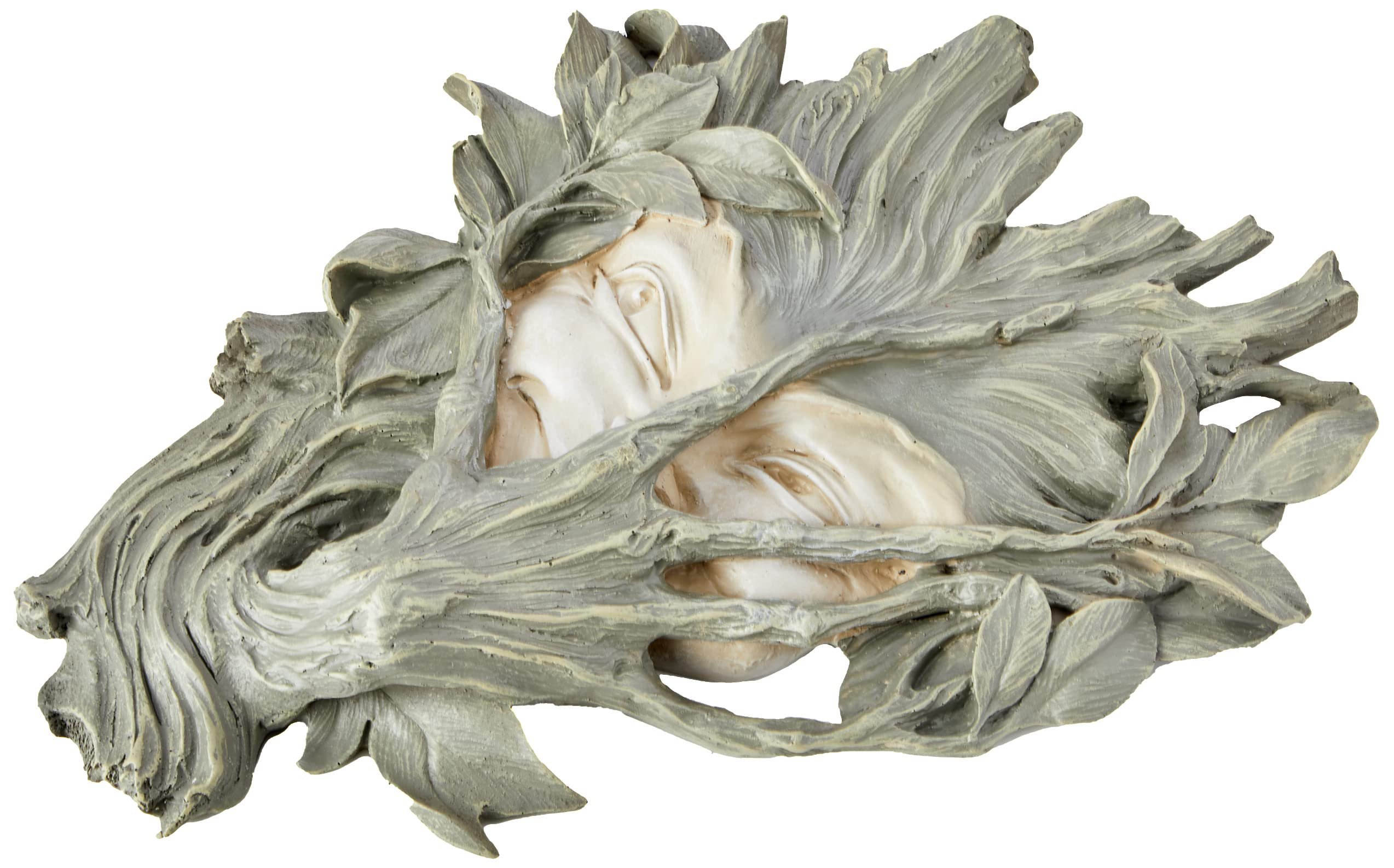 Trinx Bashful Wood Sprite Tree Face Mystic Decor Wall Sculpture, 9" Wx5 ...