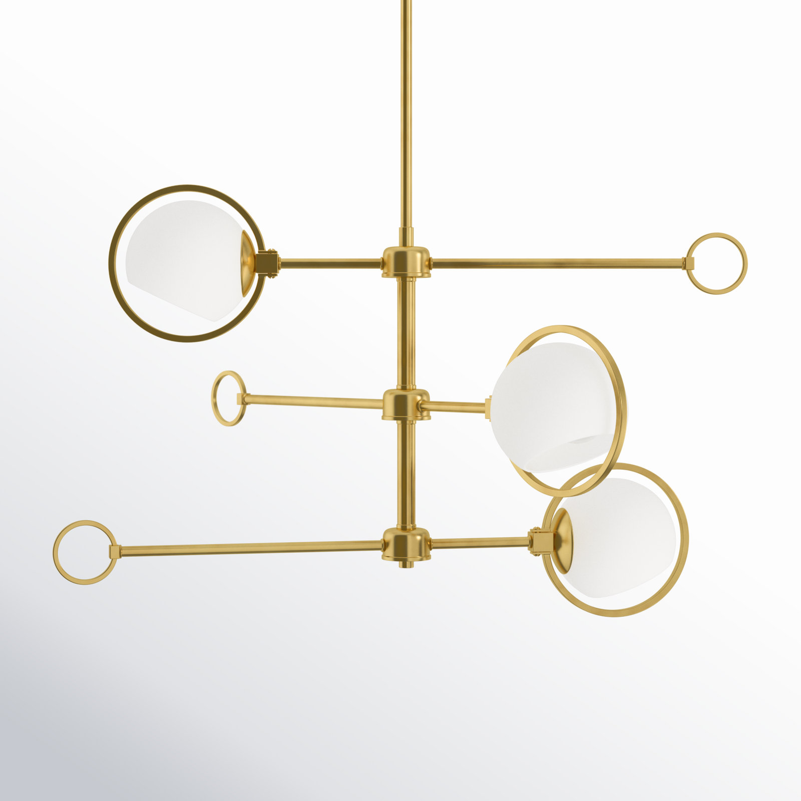 AllModern Clendon 3 - Light Sputnik Modern Linear Chandelier | Wayfair
