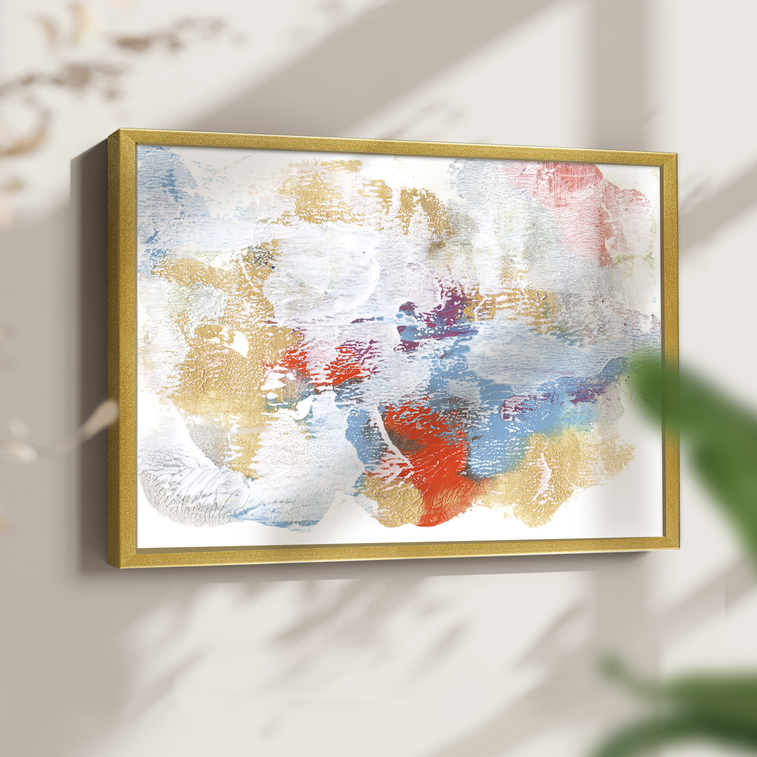 Ebern Designs Whitewash Sunset II -Framed Print - Restickable | Wayfair