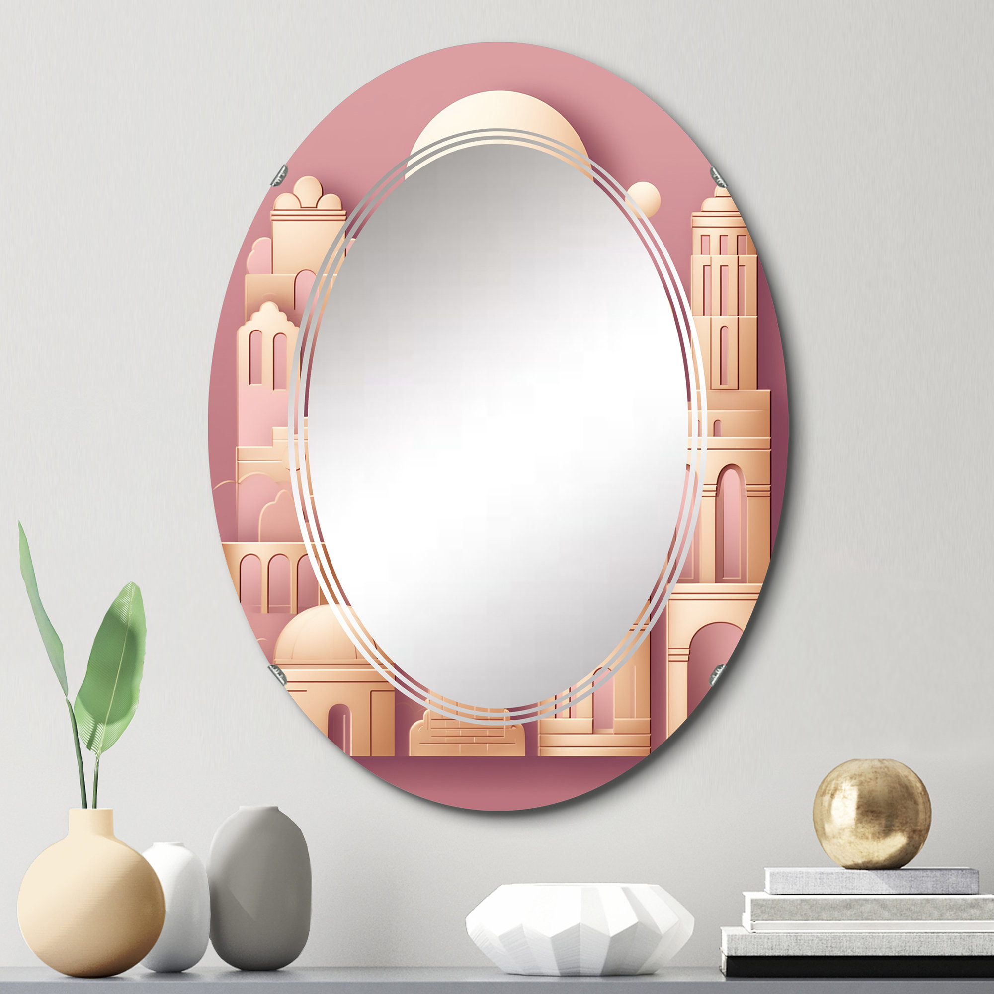 East Urban Home Burwan - Modern Wall Mirror Oval - Wayfair Canada