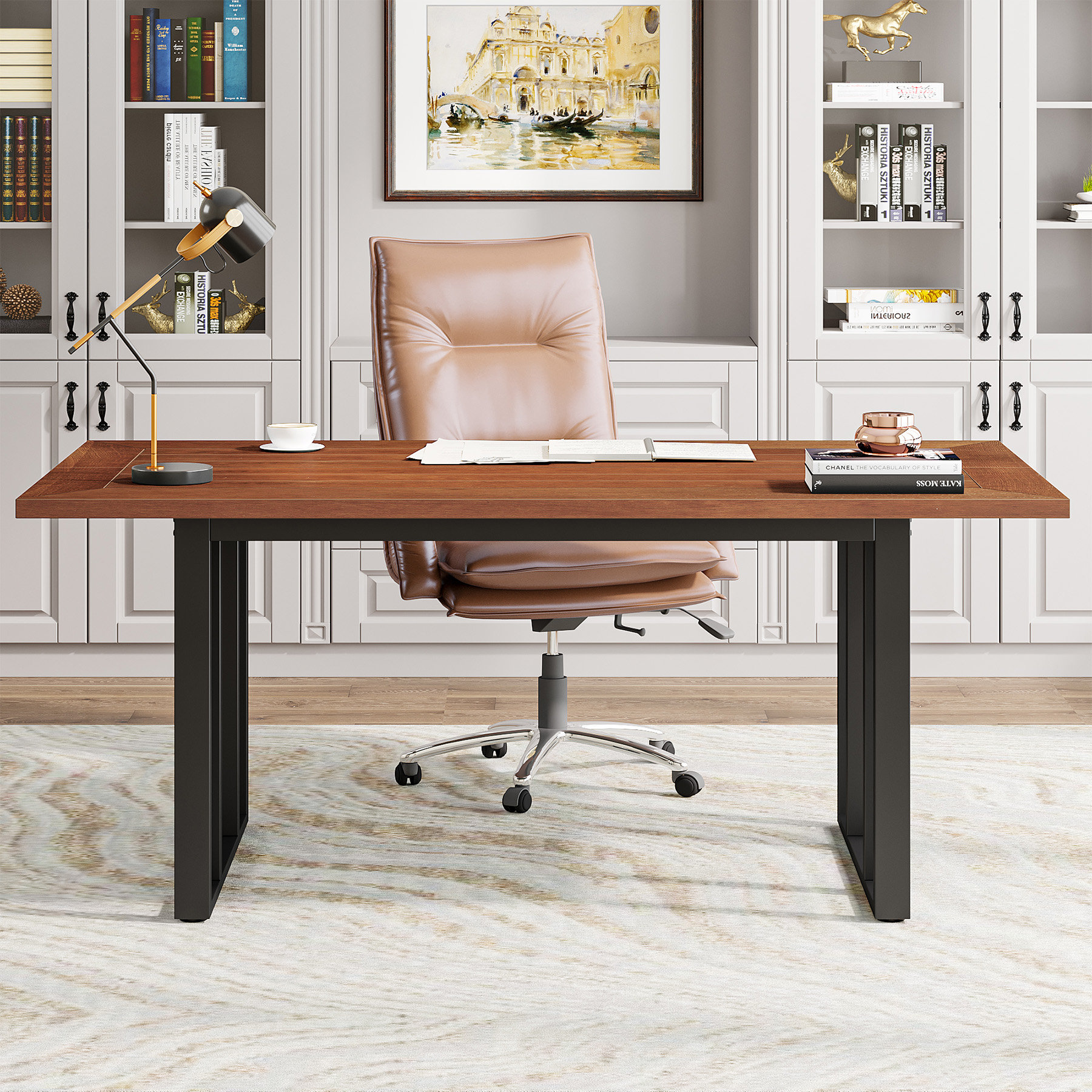 17 Stories 55 Inch Small Desk Computer Desk Homeoffice Desk - Wayfair ...