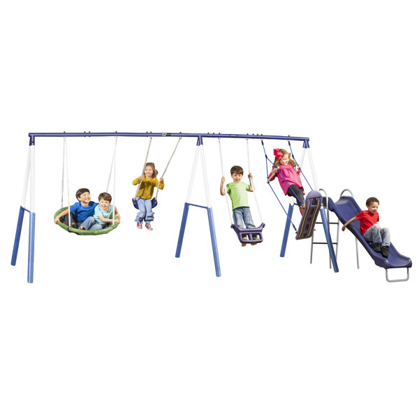 XDP Recreation Surf N Swing Outdoor Swing Set, Disc, Surf N Swing ...