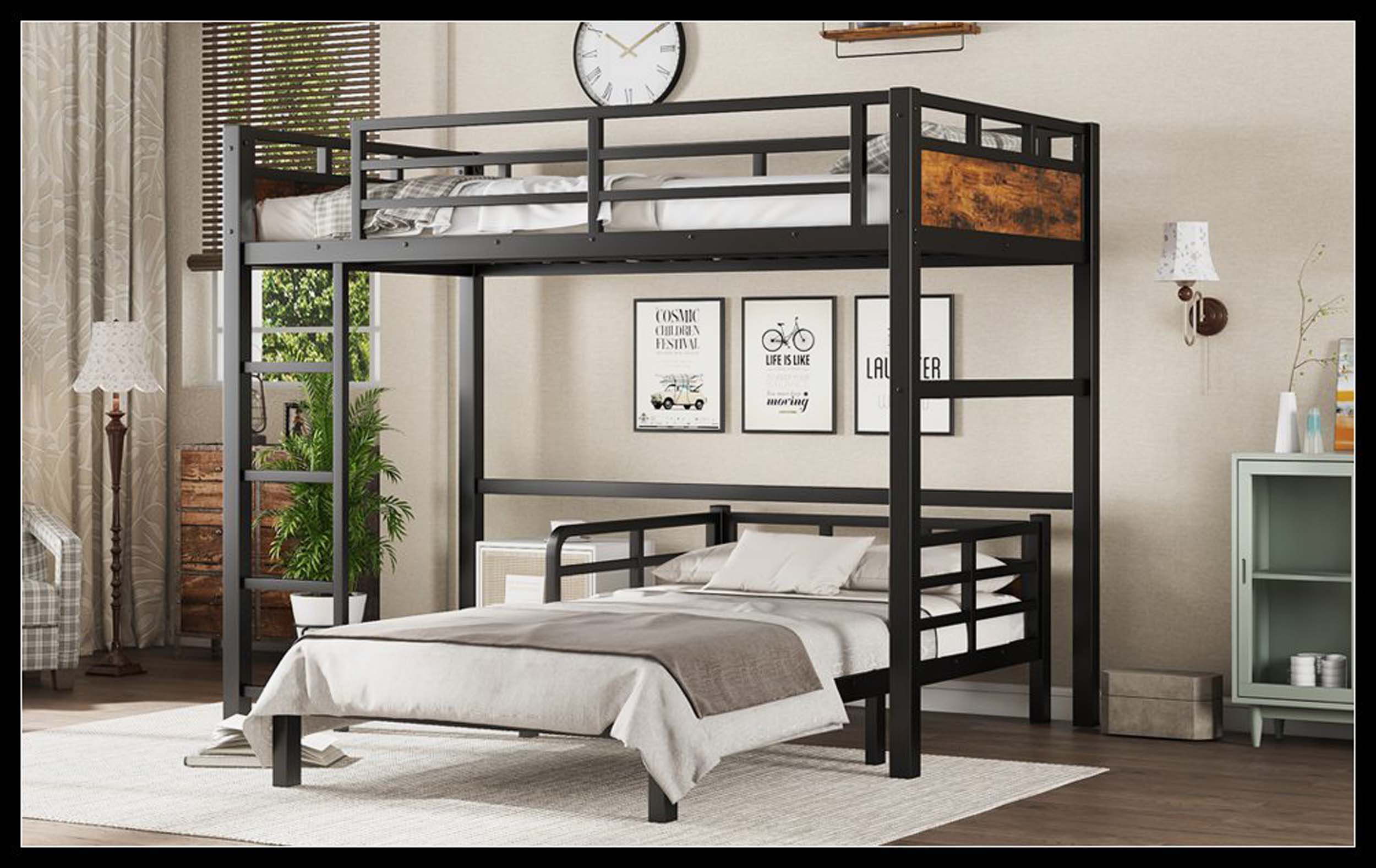 Harper Orchard Metal Bunk Bed/Metal Loft Bed And Metal Platform Beds ...