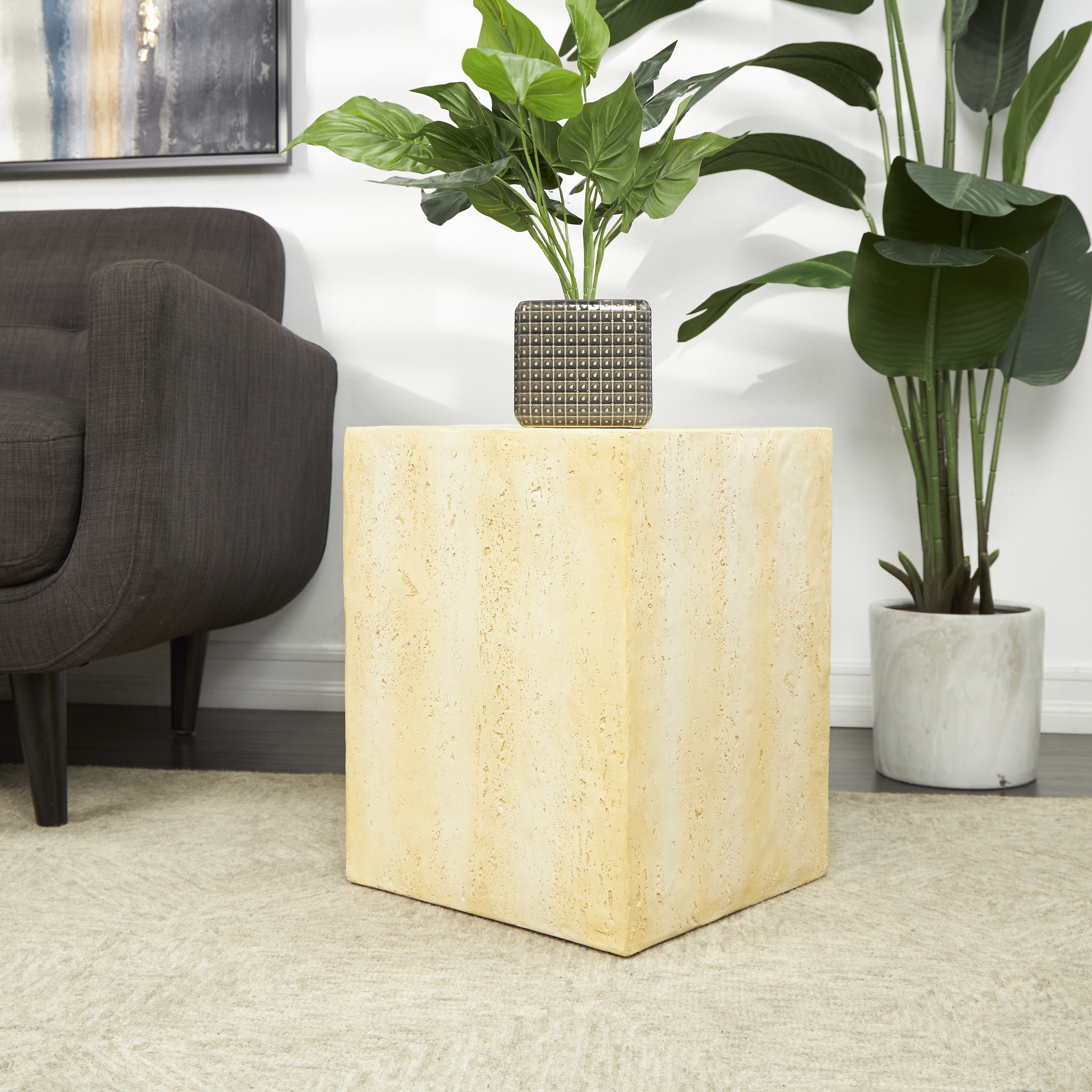 Loon Peak Ahearn Square 14.25'' L x 14.25'' W Outdoor Side Table ...