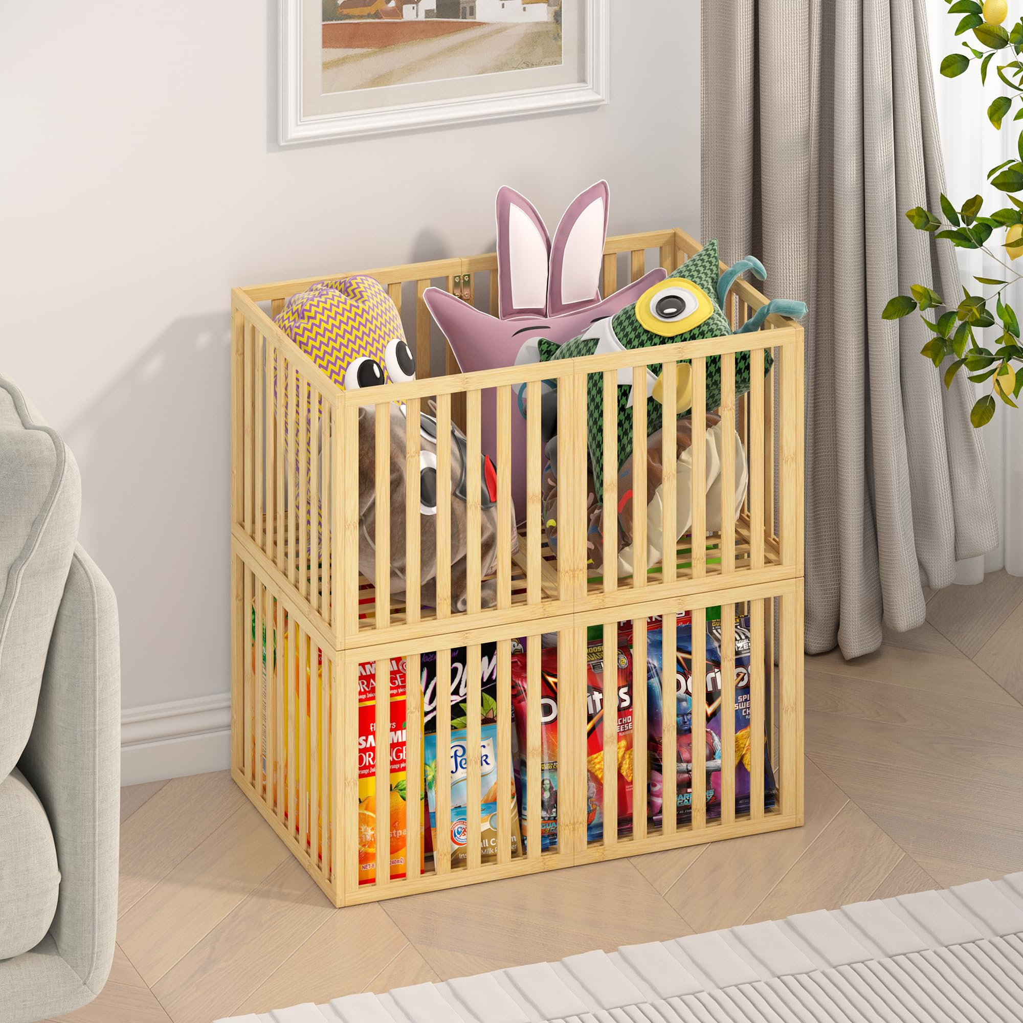 Latitude Run® 90L Closet Organizer And Blanket Storage Box With 4 ...