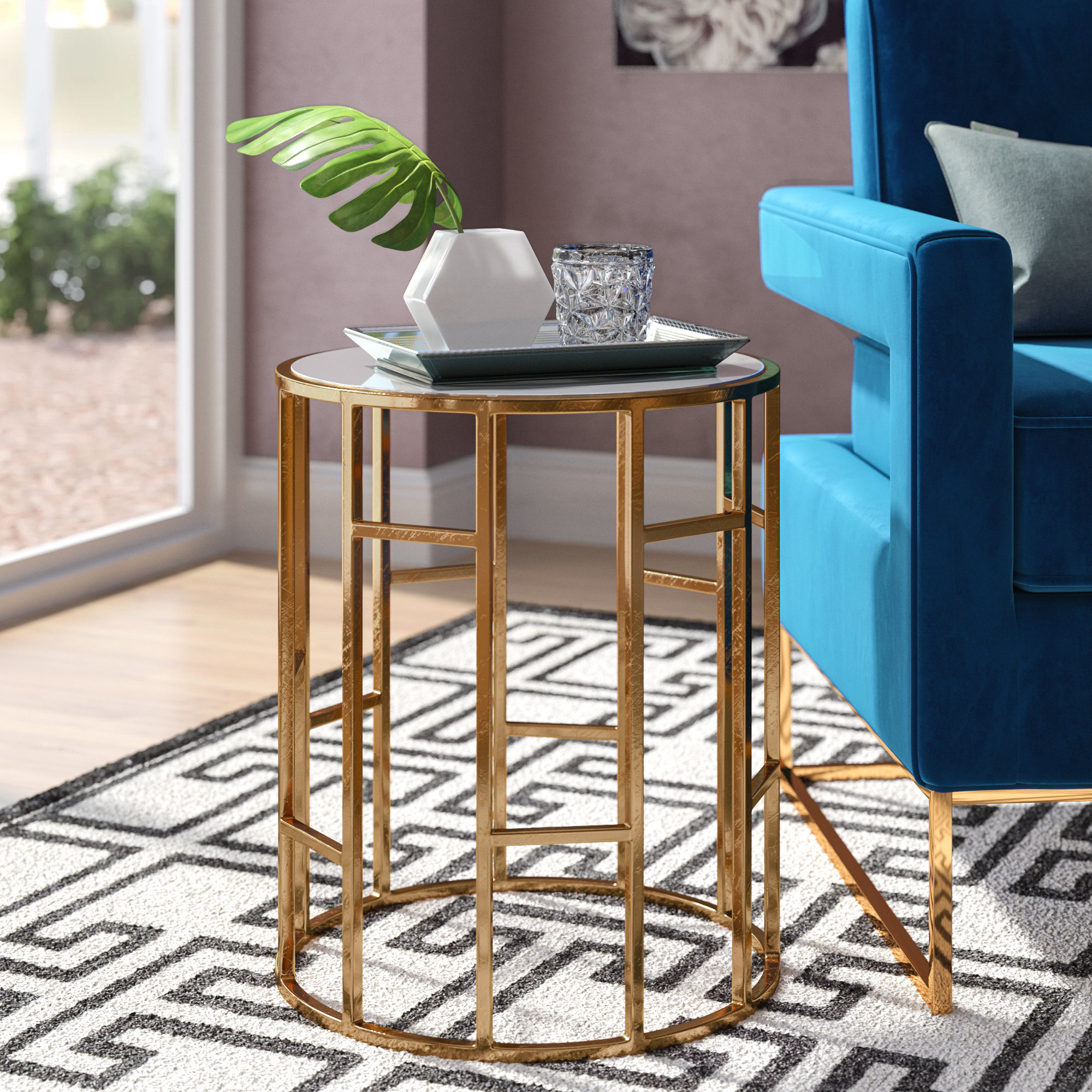 Mercer41 Oxendine Frame End Table & Reviews | Wayfair