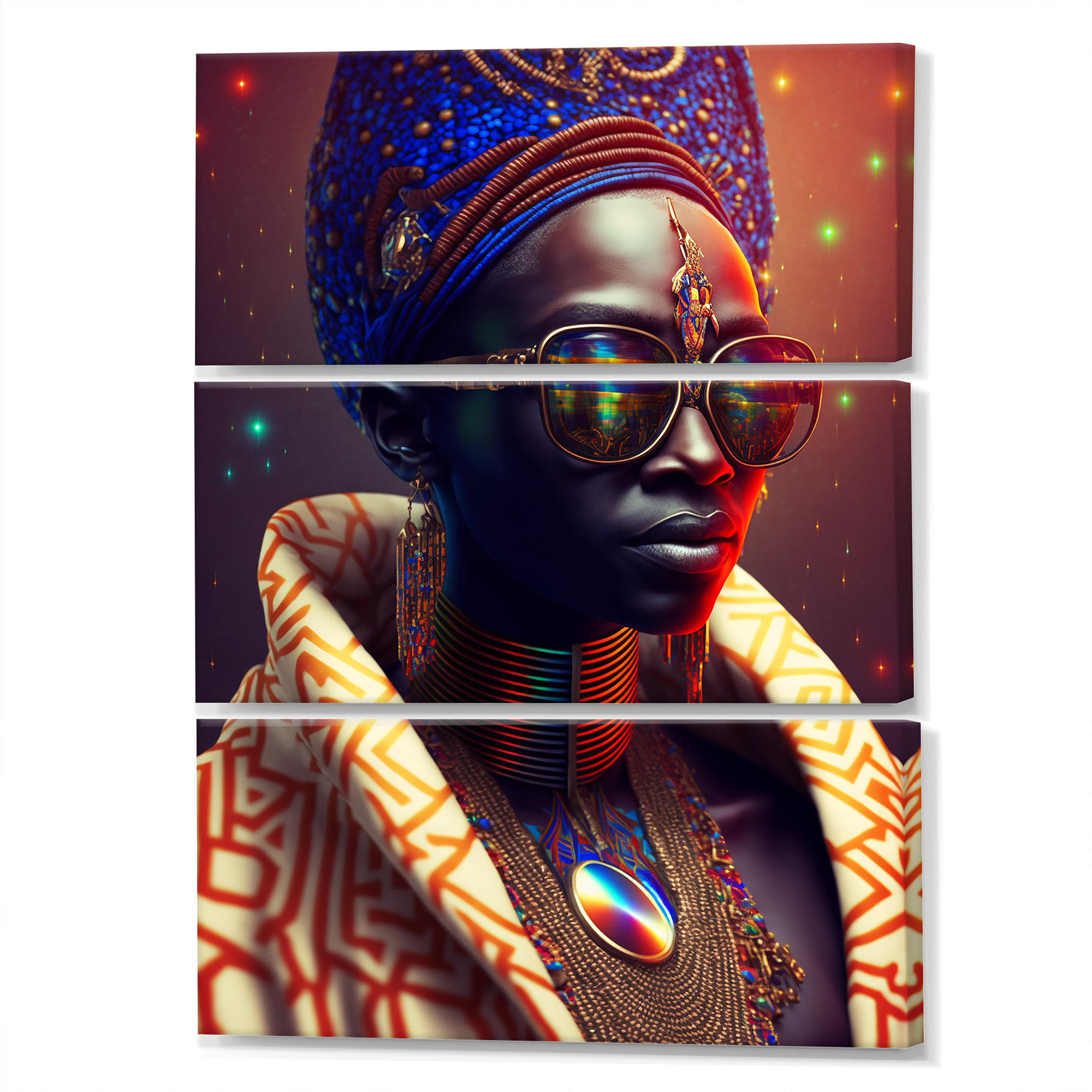 Dakota Fields African American Woman Funky Sunglasses Traditiona ...