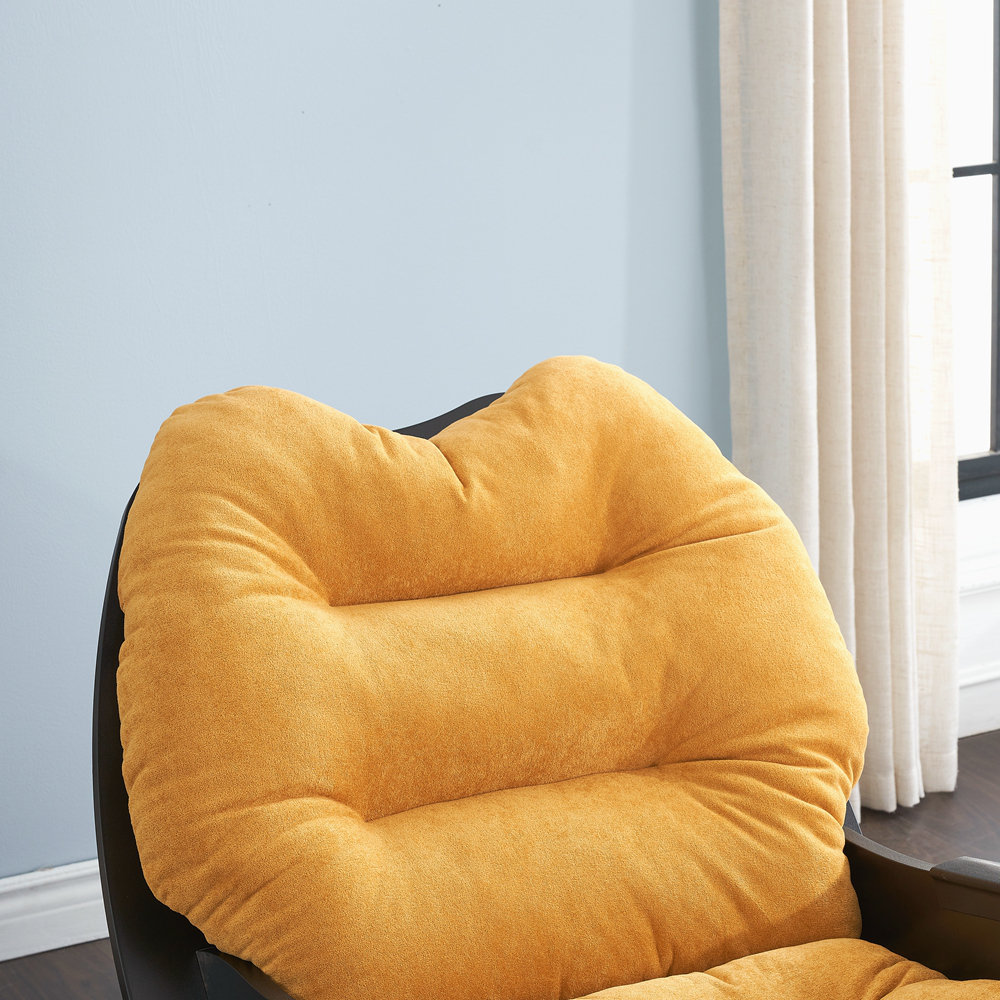 Latitude Run® 30.31 Inches Rocking Chair, Single Seat, Balcony Casual ...