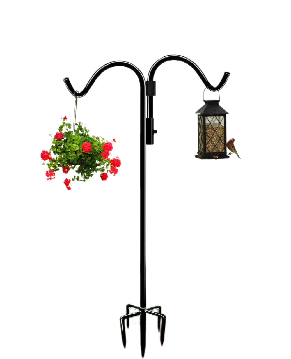 double shepherds hook with base