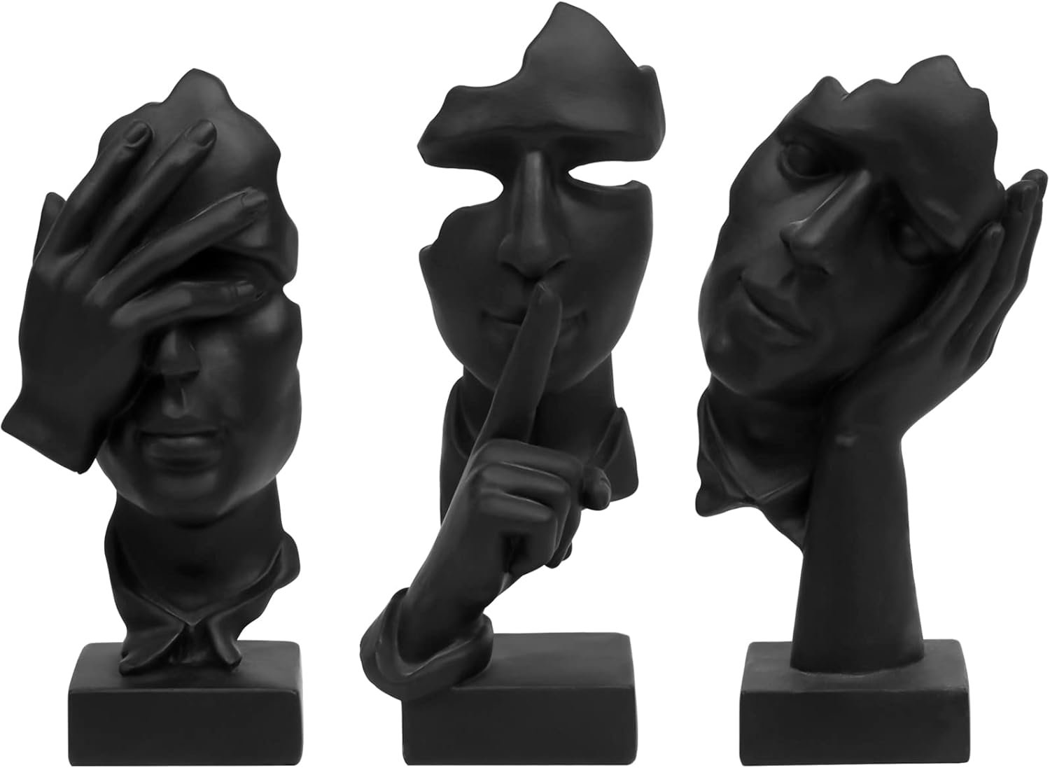 George Oliver 3-piece Thinker Resin Statue Set | Wayfair