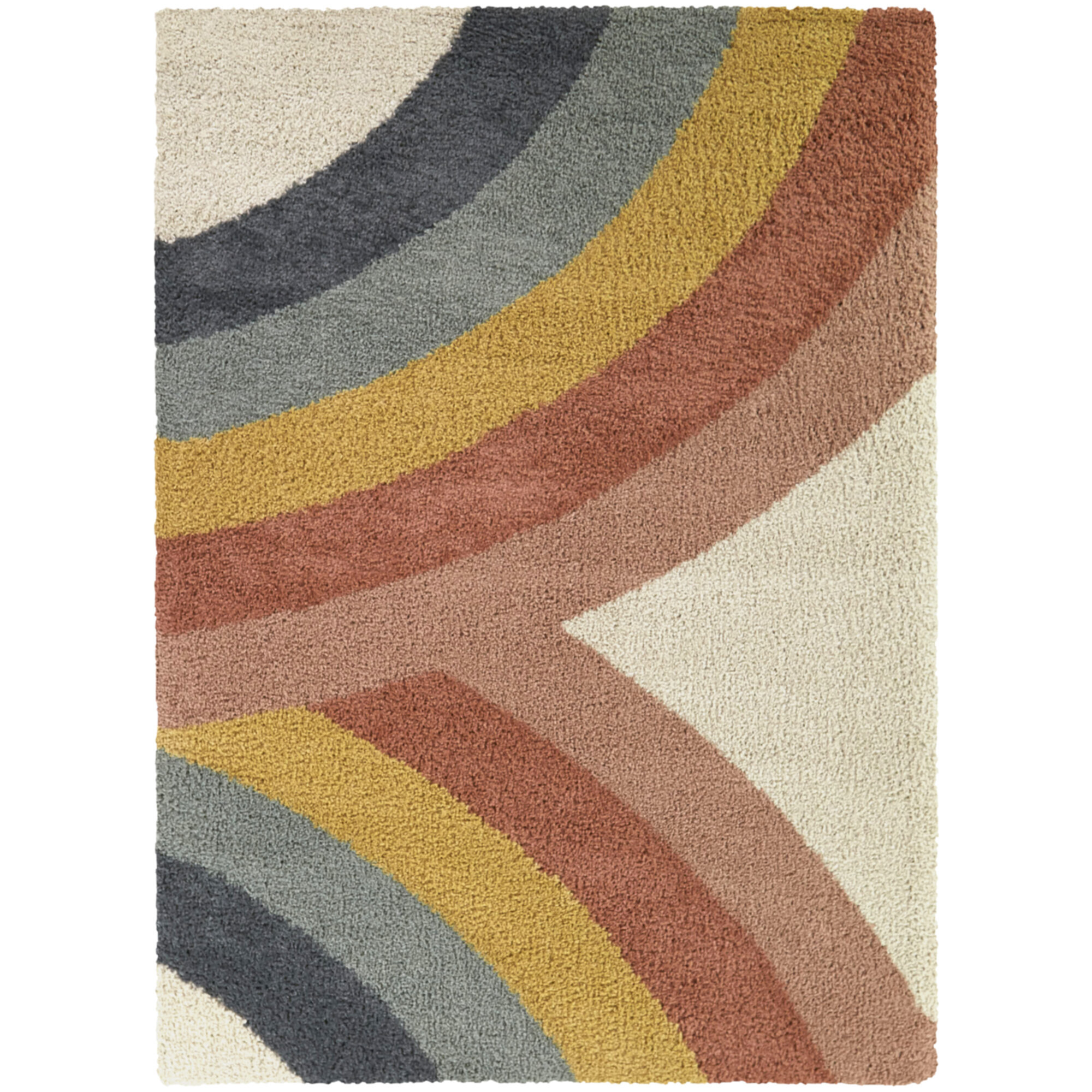 Balta Rugs Eva Kids Rainbow Shag Area Rug | Wayfair