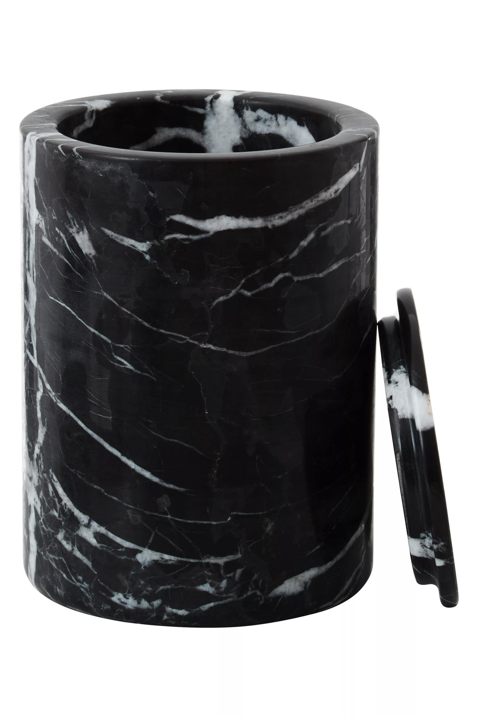 Metro Lane Brenlee Black Marble Ice Bucket | Wayfair.co.uk