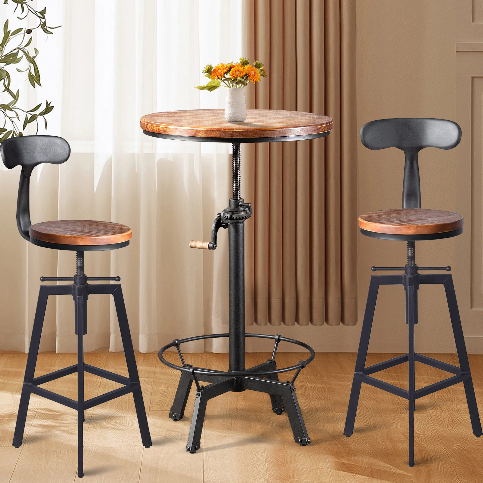17 Stories Narlock Round 23.62'' Dining Set | Wayfair