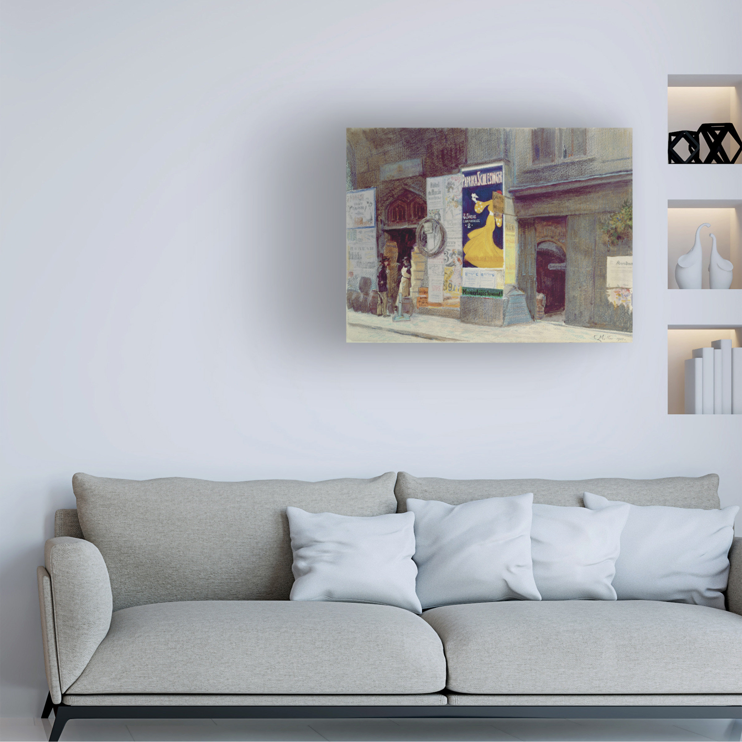 Charlton Home Carl Muller A Street In Vienna, 1903 Canvas Art - Wayfair ...