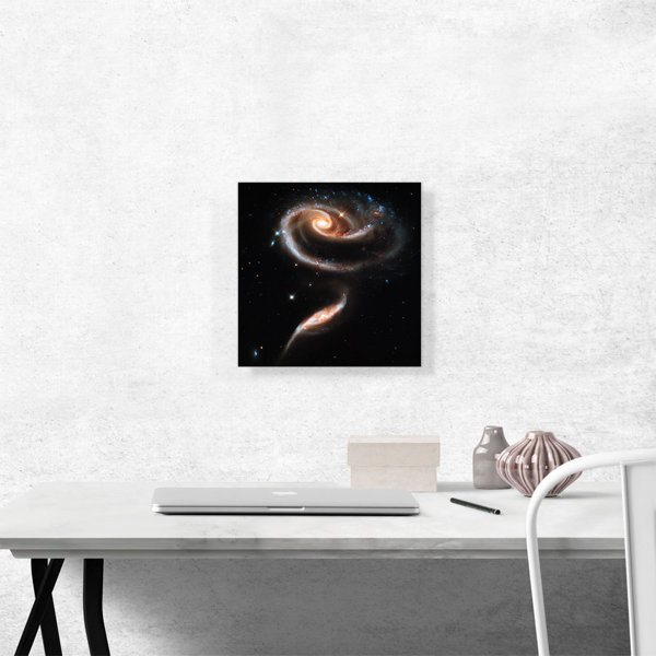 ARTCANVAS Hubble Telescope Galactic Rose Made of Galaxies Arp 273 ...