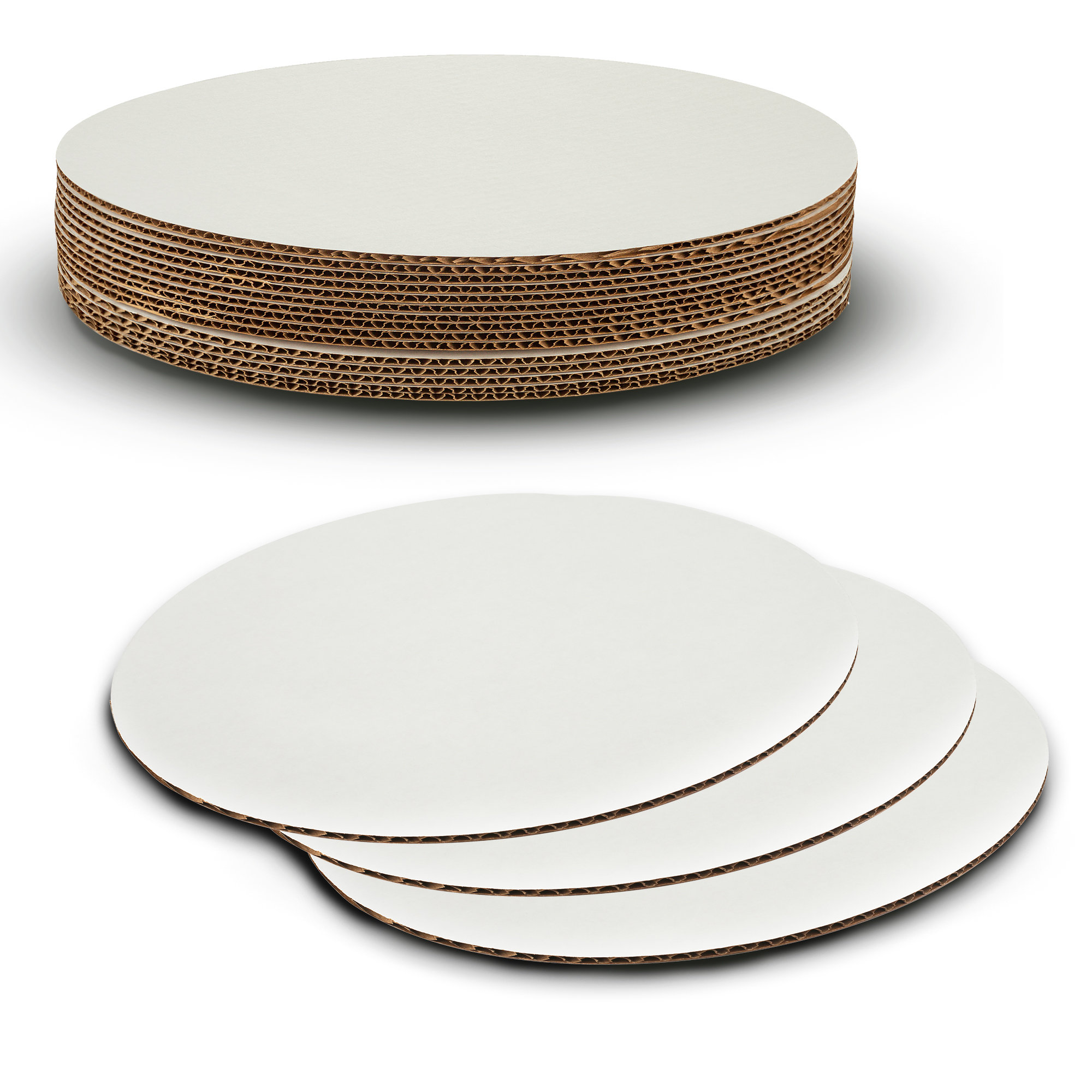 Mt Products White Corrugated Cardboard Cake Boards 14" Round | Wayfair