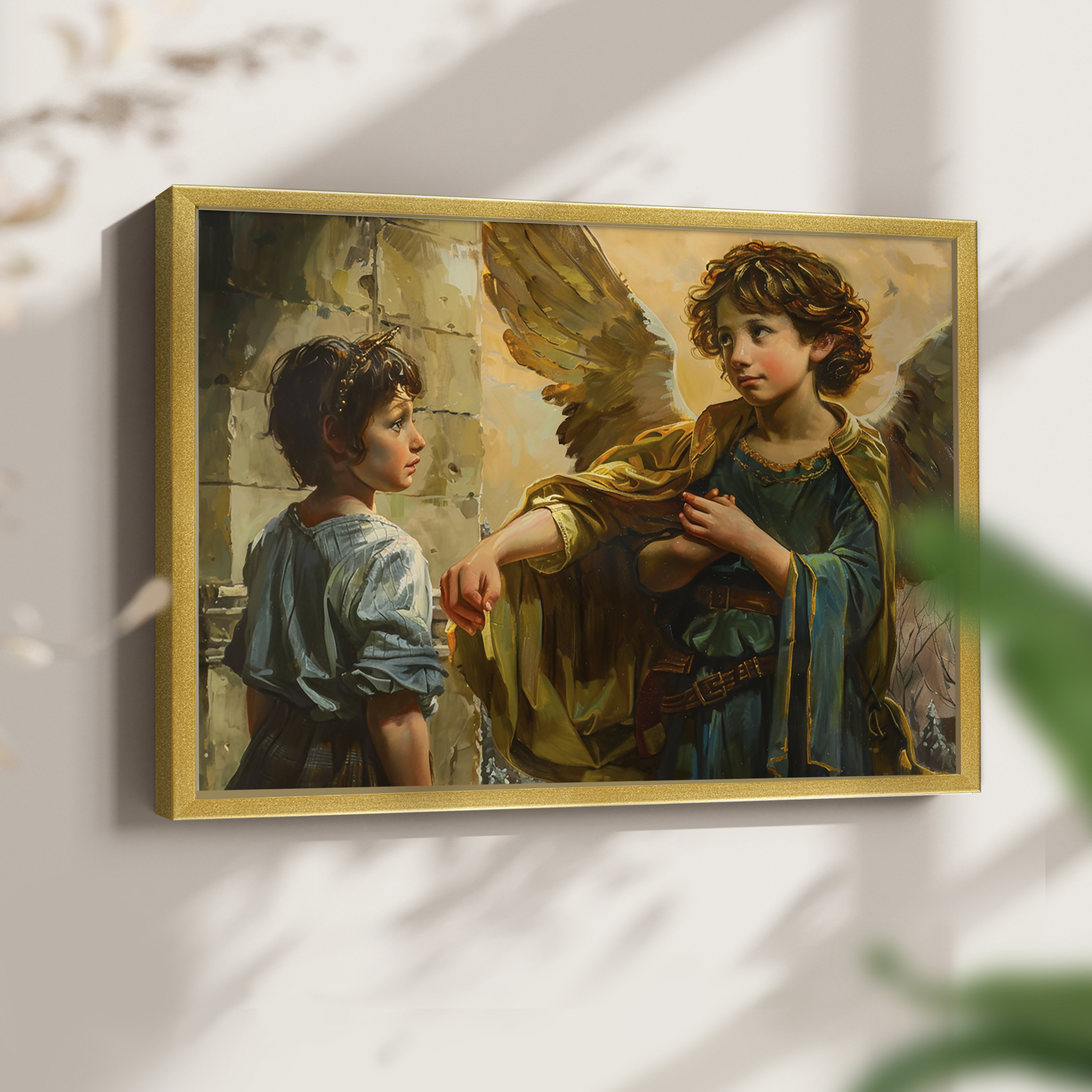 Charlton Home® Angels From Above-XCVII -Framed Print - Restickable ...