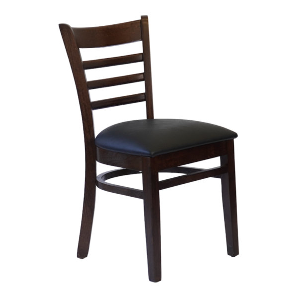 Lark Manor™ 4 Count- Wooden Ladder Back Dining Chairs with PU Leather ...