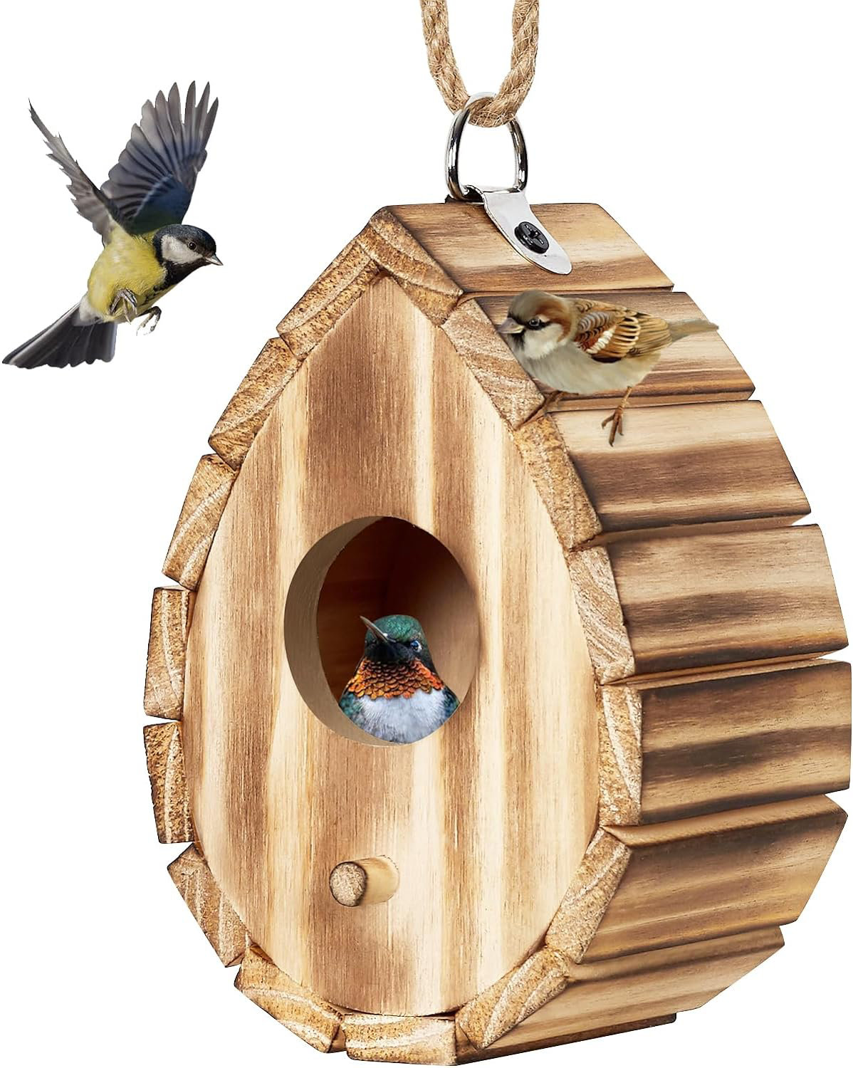 Millwood Pines Hummingbird House,Wooden Birdhouse For Outside,Hanging ...
