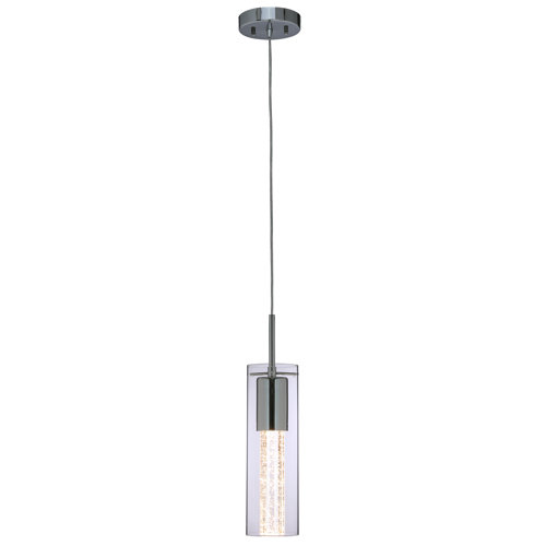 Everly Quinn 1 Light Mini Pendant Lights With Glass And Bubble Crystal ...