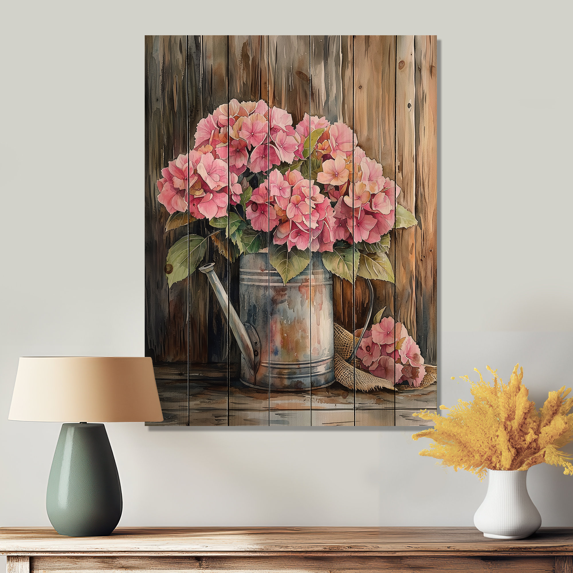 Ophelia & Co. Rustic Hydrangea Bouquet At The Barn III - Hydrangea Wood ...