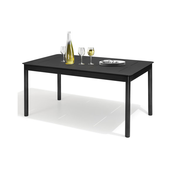 Latitude Run® Extendable Metal Dining Table | Wayfair