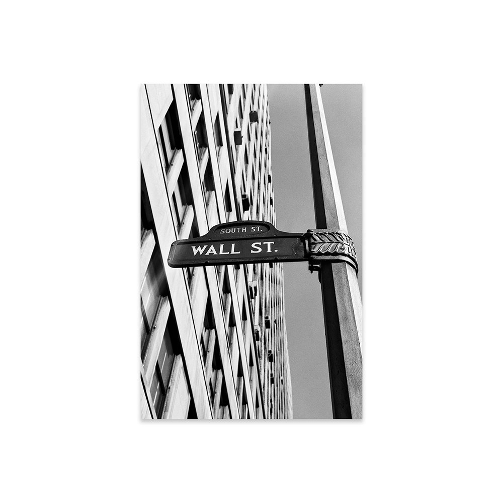 Ebern Designs 1950s-1960s Wall Street Sign - No Frame Print | Wayfair