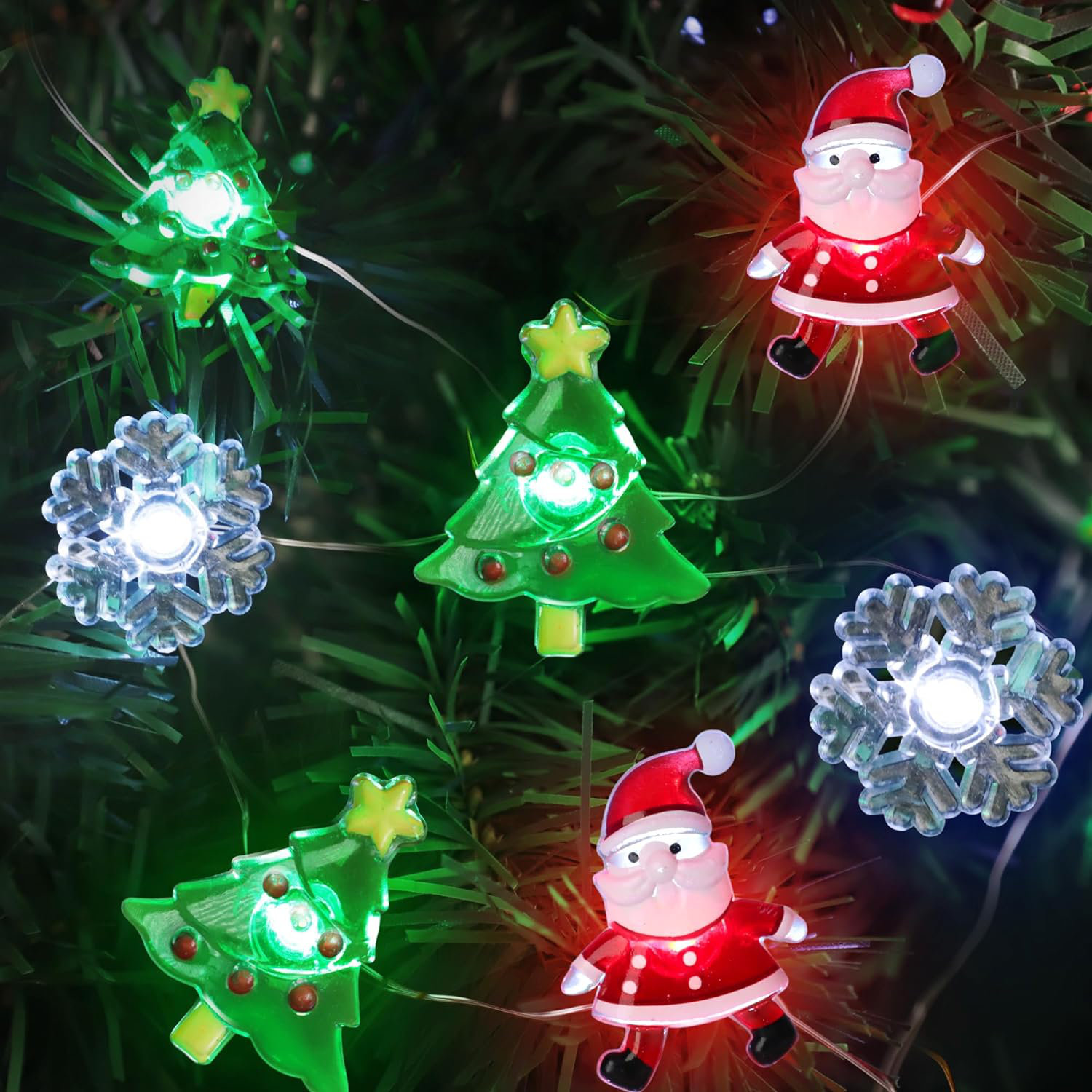 The Holiday Aisle® Battery Operated Christmas Tree String Lights | Wayfair